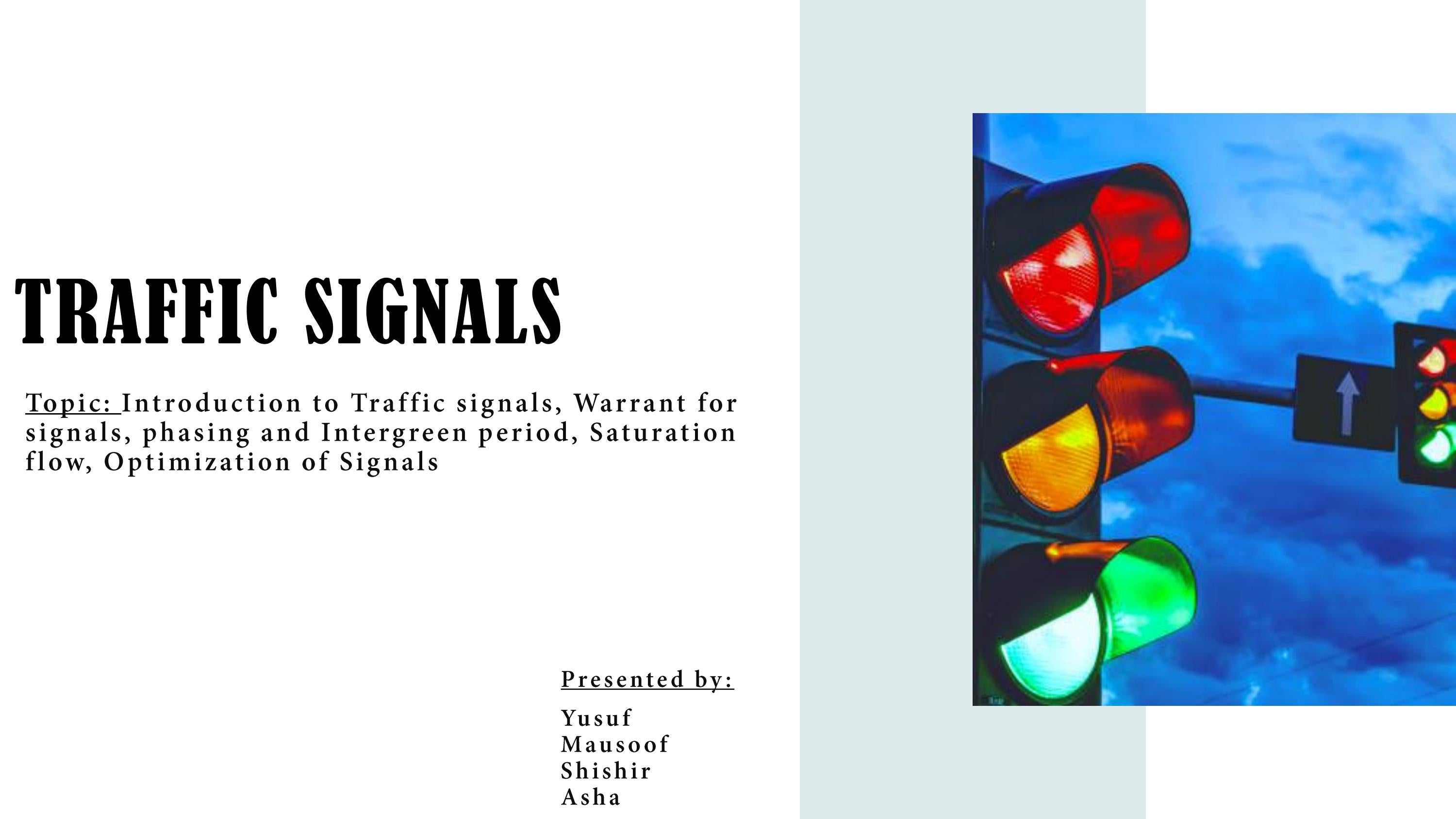 Traffic Signals by Asha Mohan - Issuu