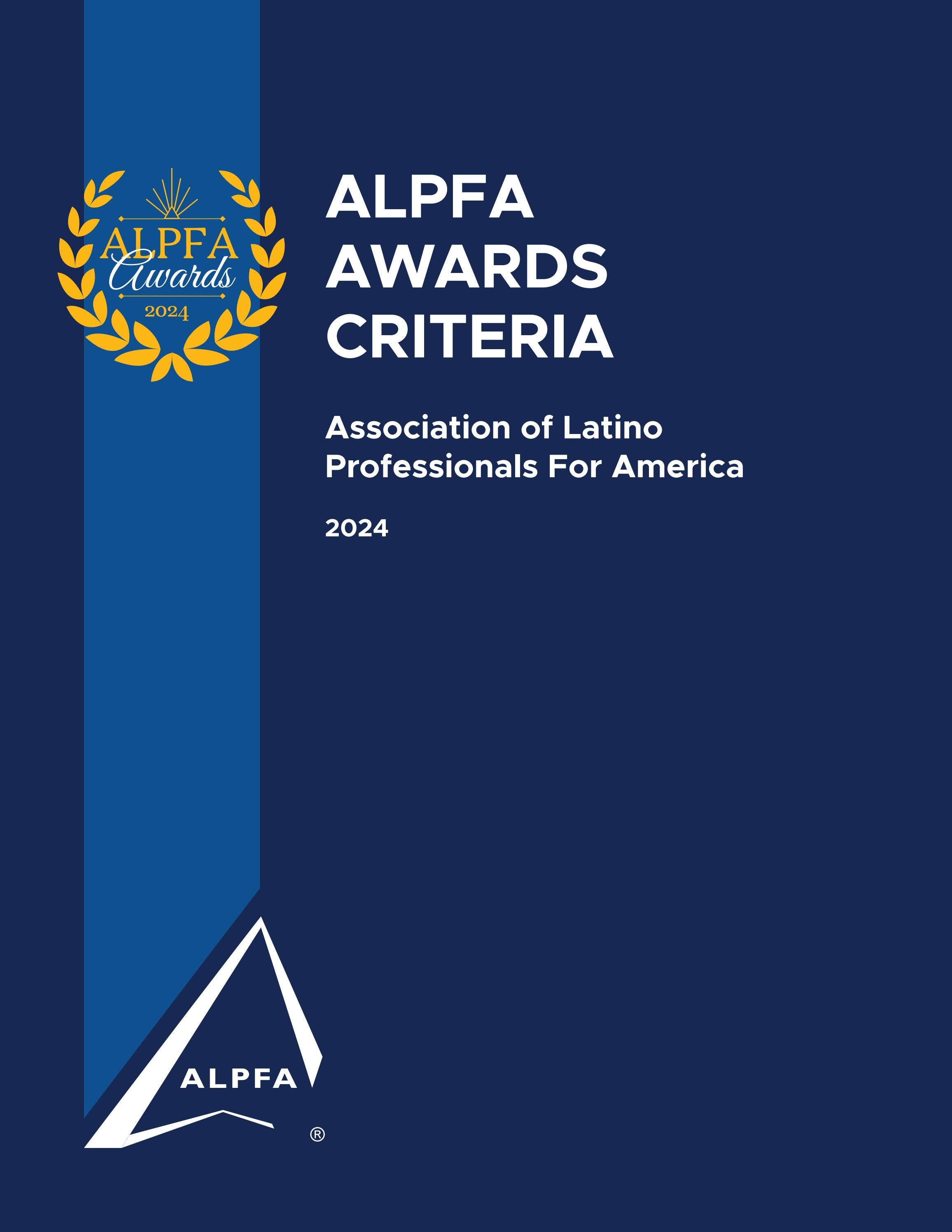 Annual ALPFA Awards Criteria by ALPFA Inc. - Issuu