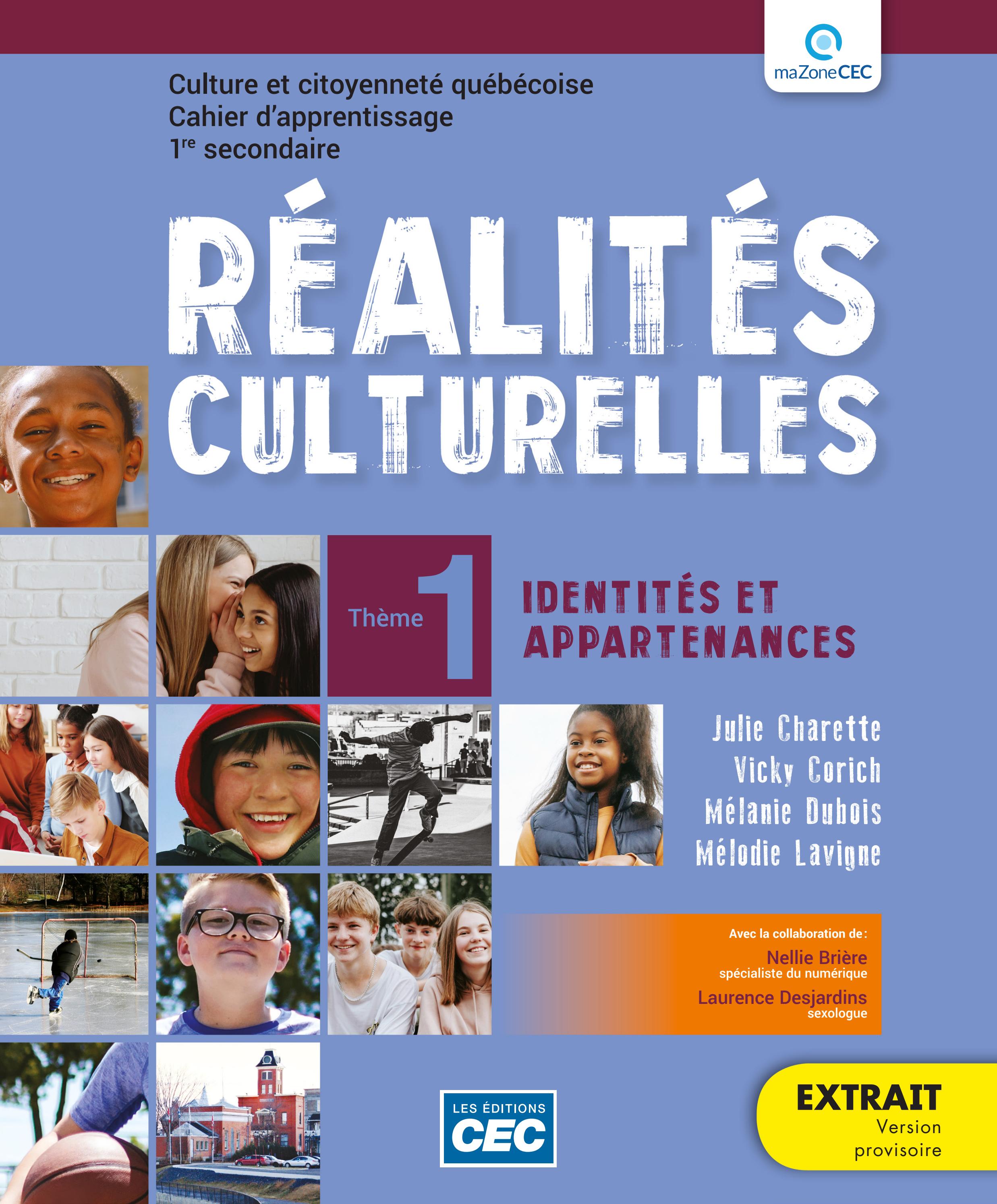 RÉALITÉS CULTURELLES - Extrait - Cahier d'apprentissage - Thème 1 - 1re ...