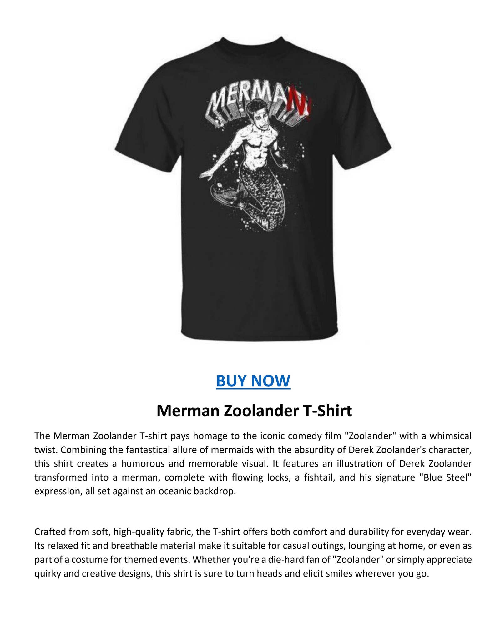 Merman Zoolander T-Shirt by Alberto Cerriteno - Issuu