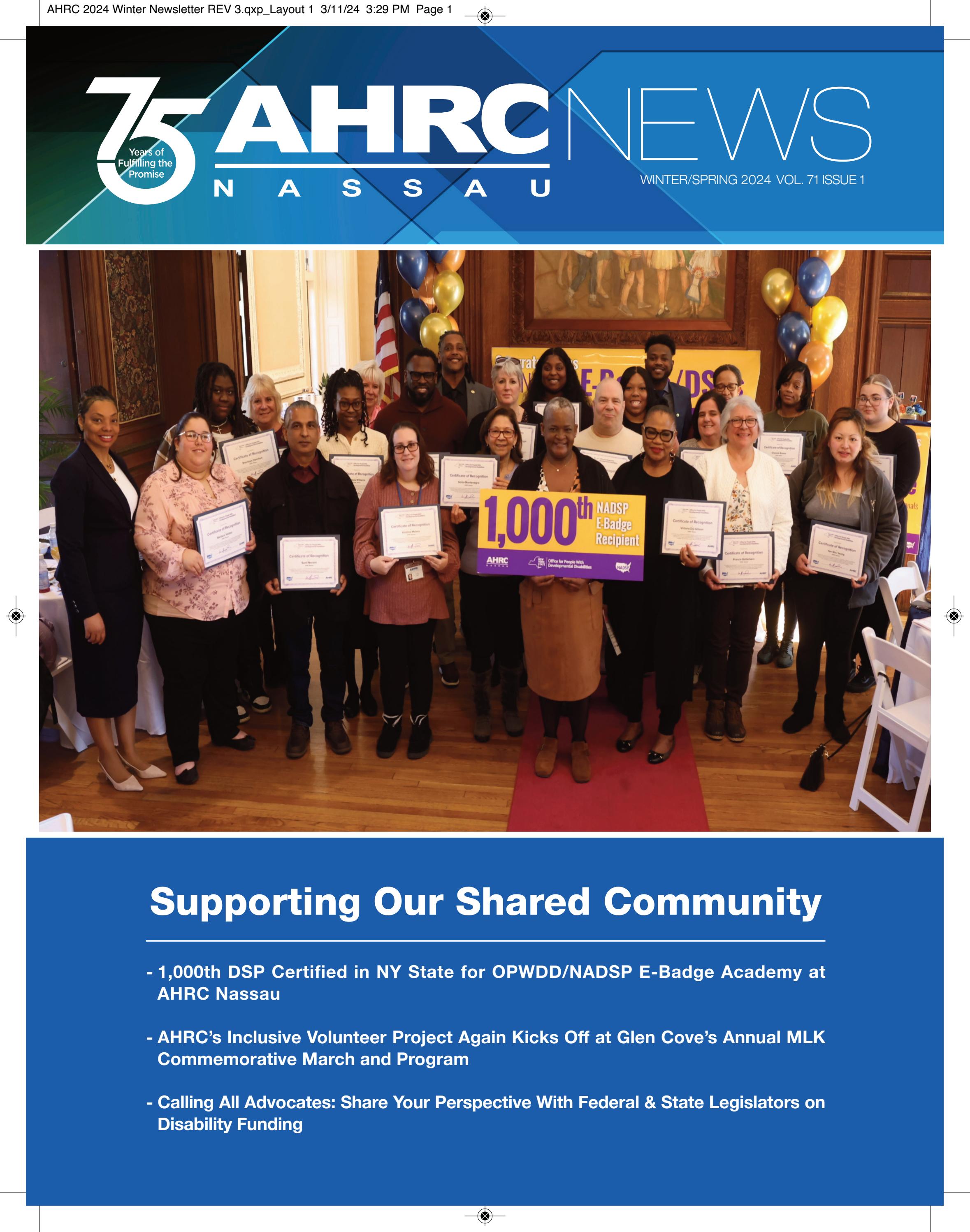 AHRC Nassau News – Winter 2024 by AHRCNassau - Issuu