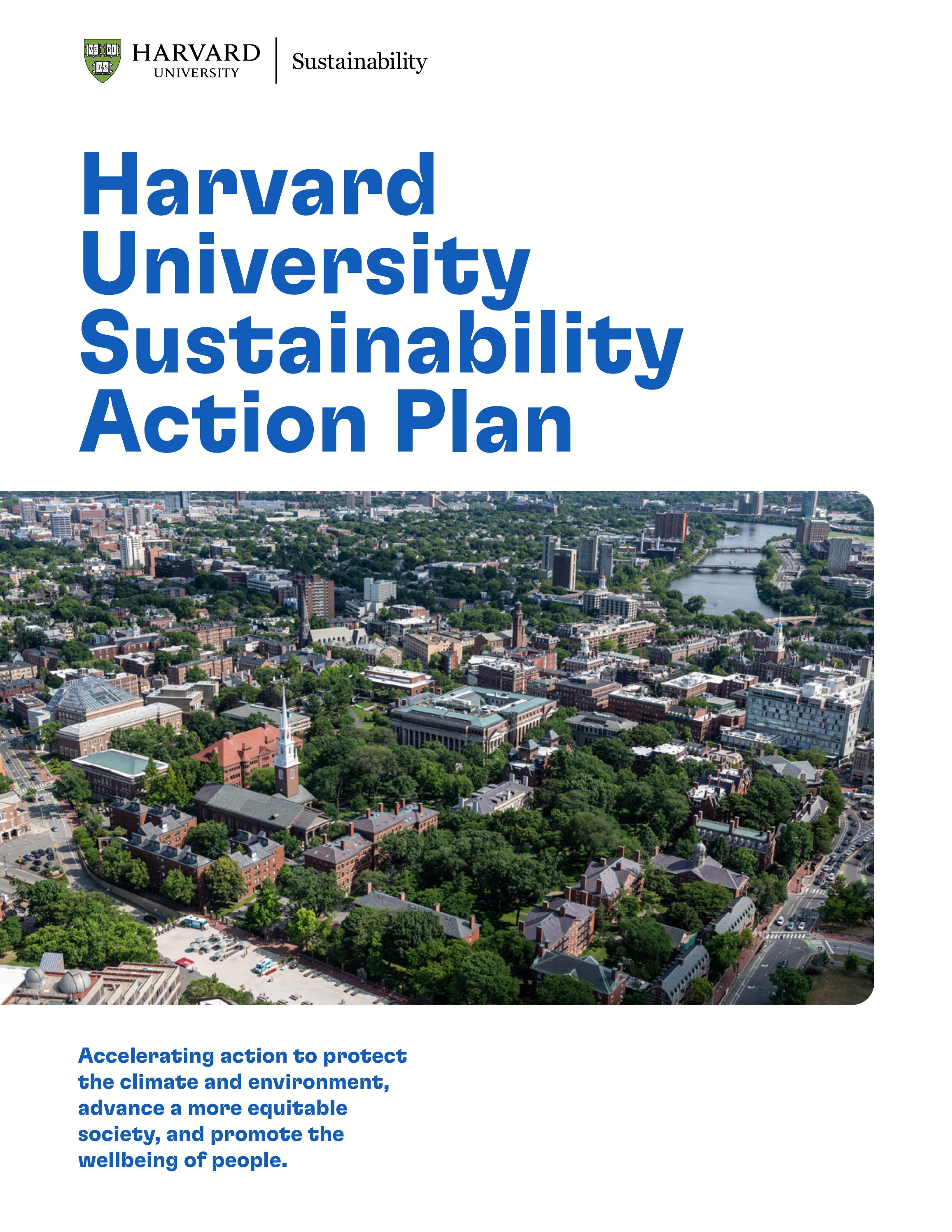 Harvard Sustainability Action Plan by Sustainable Harvard - Issuu