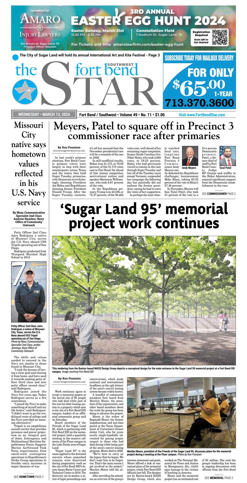 The 03-13-24 Edition of The Fort Bend Star by Street Media - Issuu