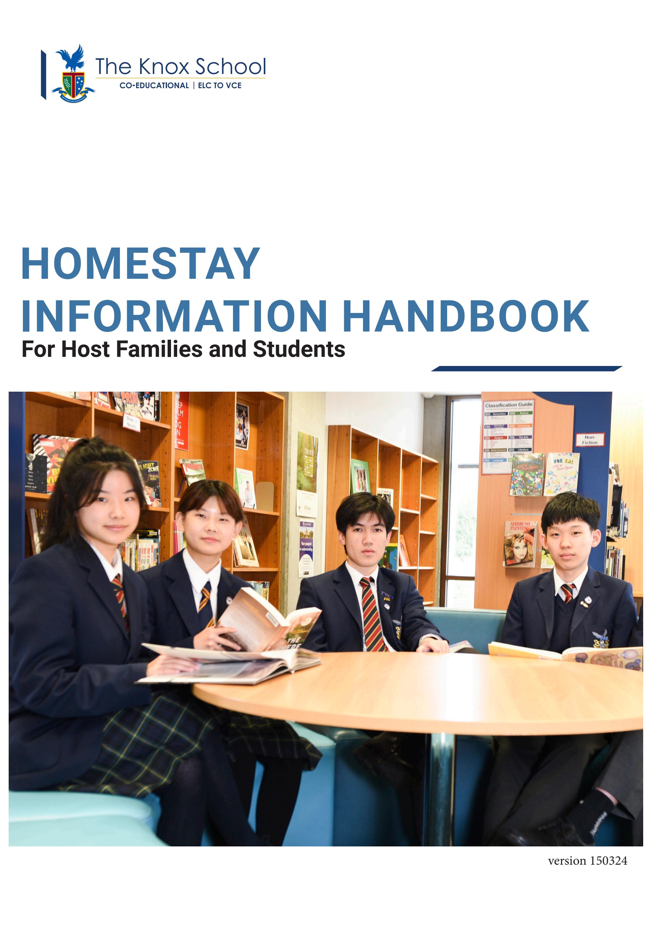 Homestay Information Handbook by The Knox School - Issuu