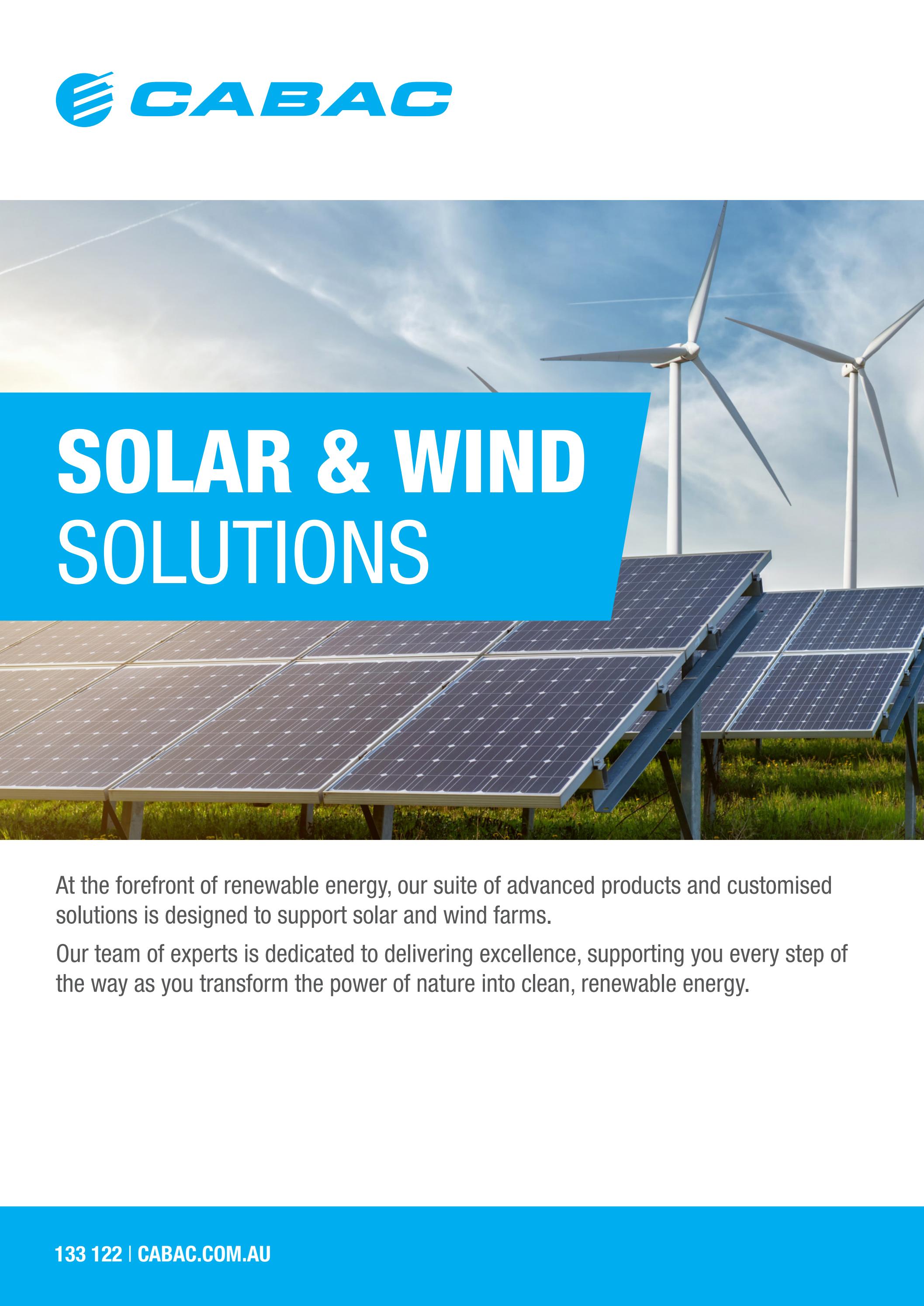 Cabac Solar & Wind Solutions Brochure by Legend Corporation - Issuu