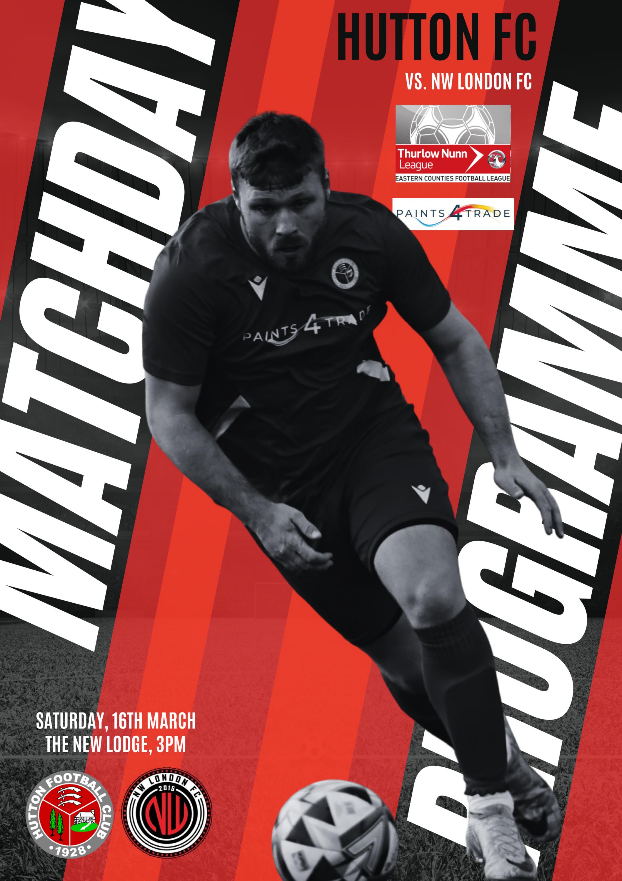 Hutton FC vs. NW London FC Matchday Programme 16.03.24 by Hutton ...