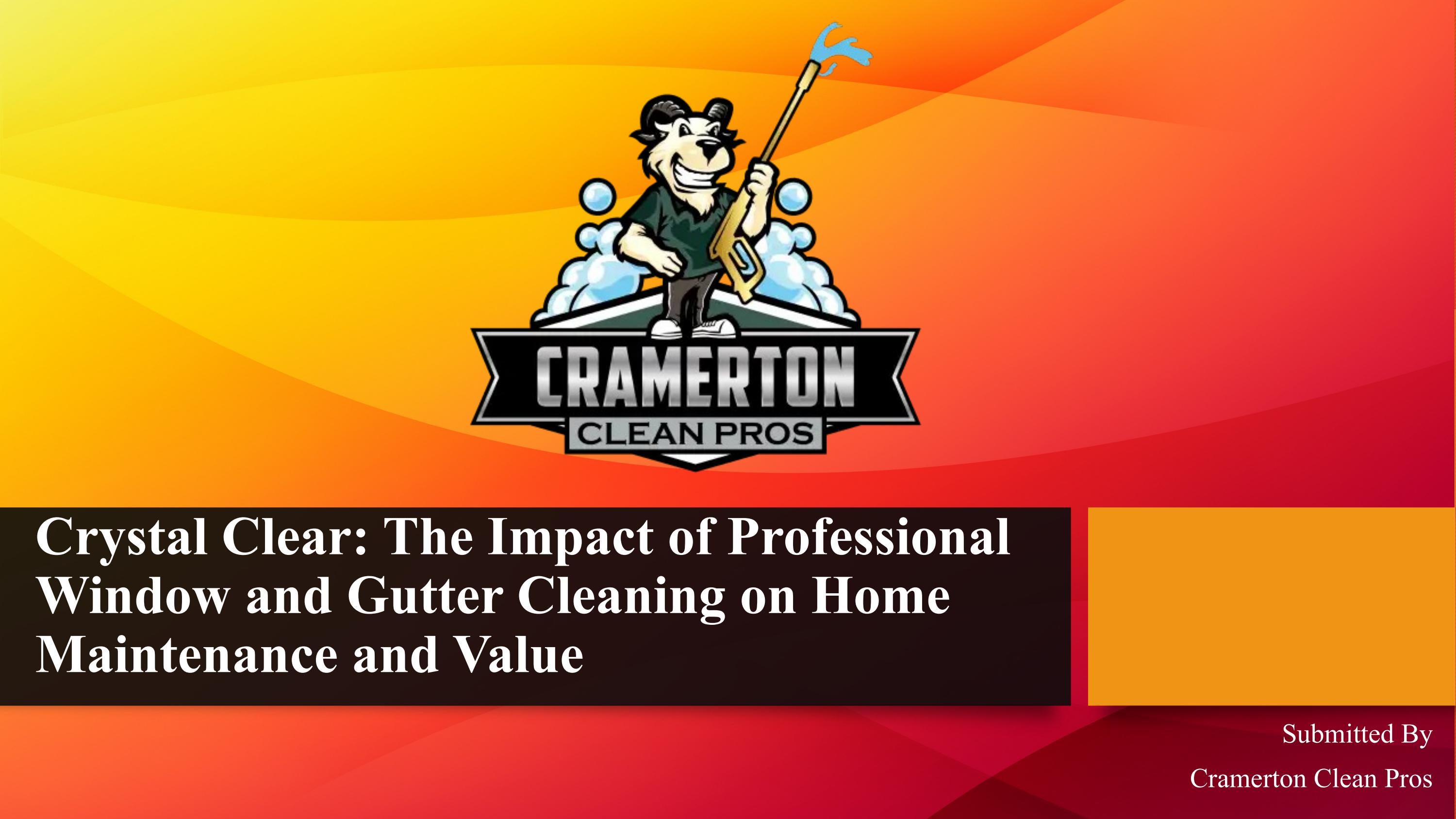 Crystal Clear: The Impact of Professional Window and Gutter Cleaning on ...