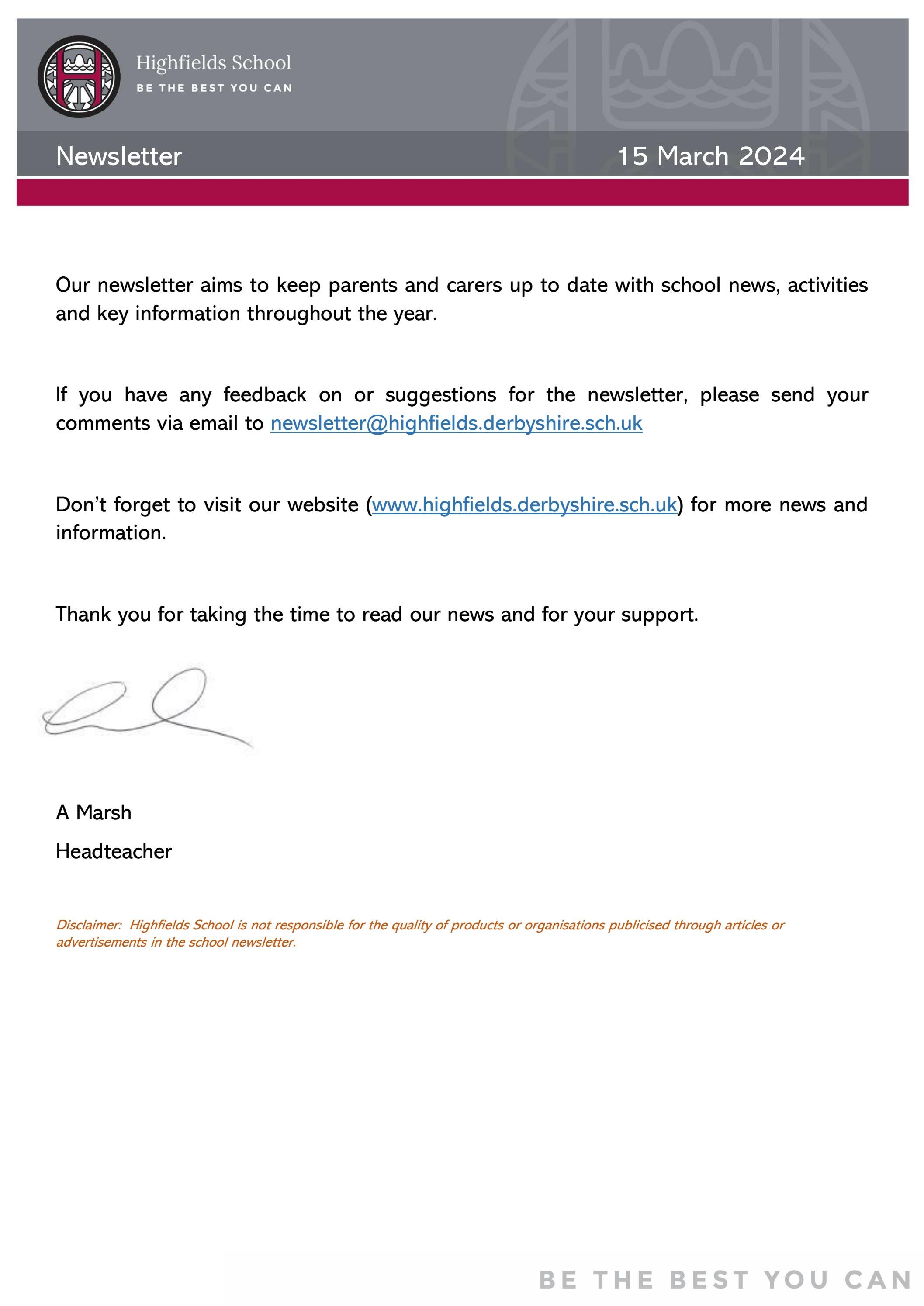 Issue 09 by Highfields School - Issuu