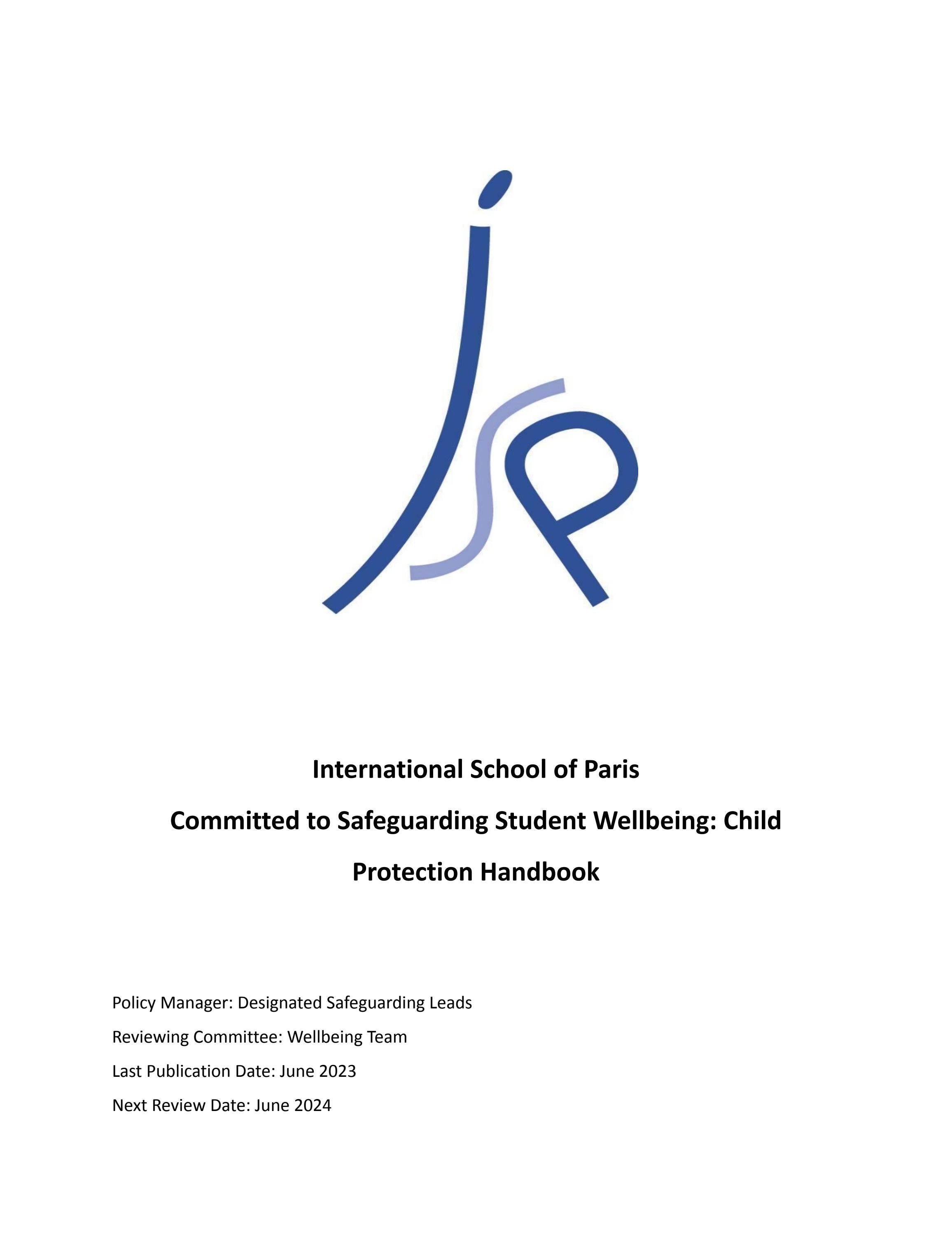 ISP Child Protection Handbook by isparis_official - Issuu