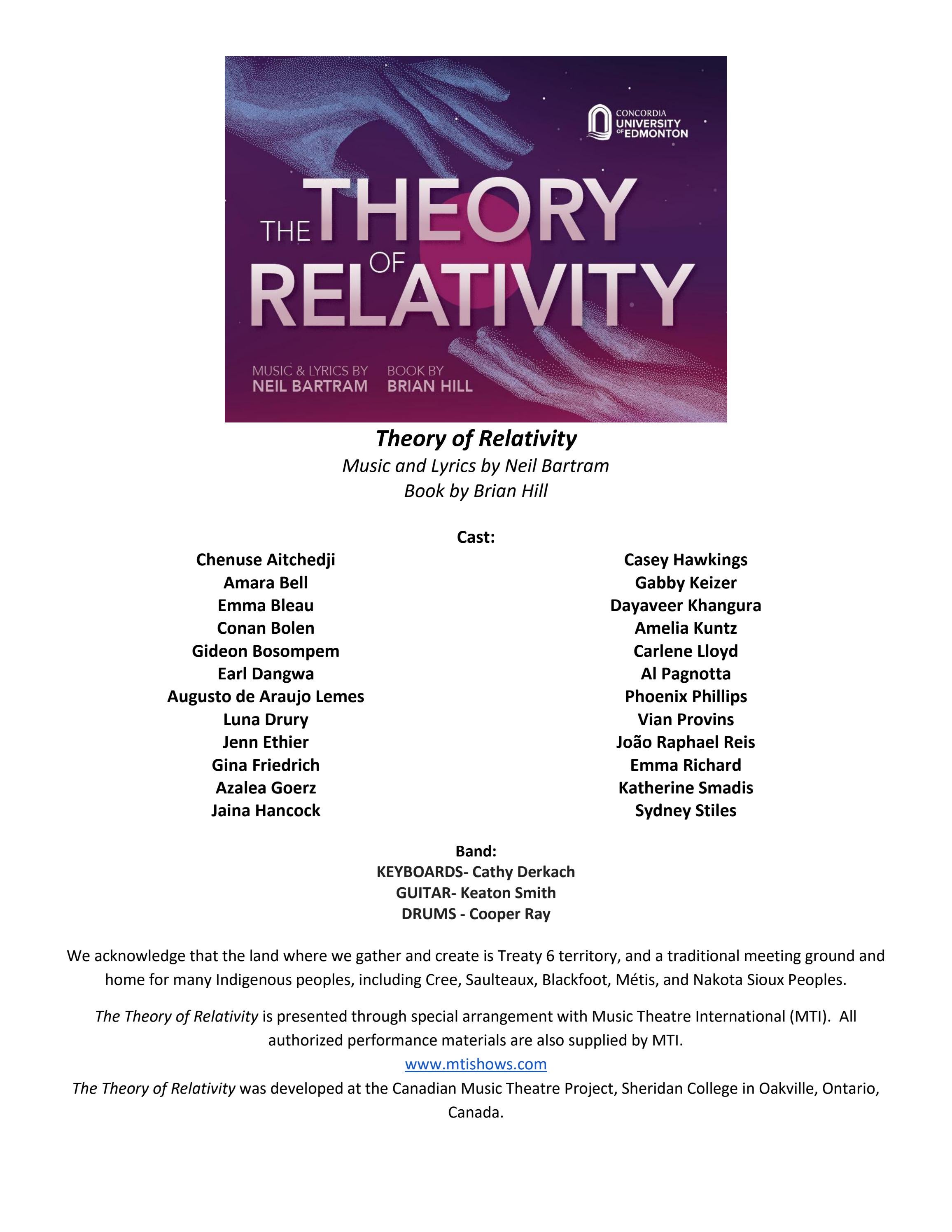 Theory of Relativity Program by concordiauniversity - Issuu