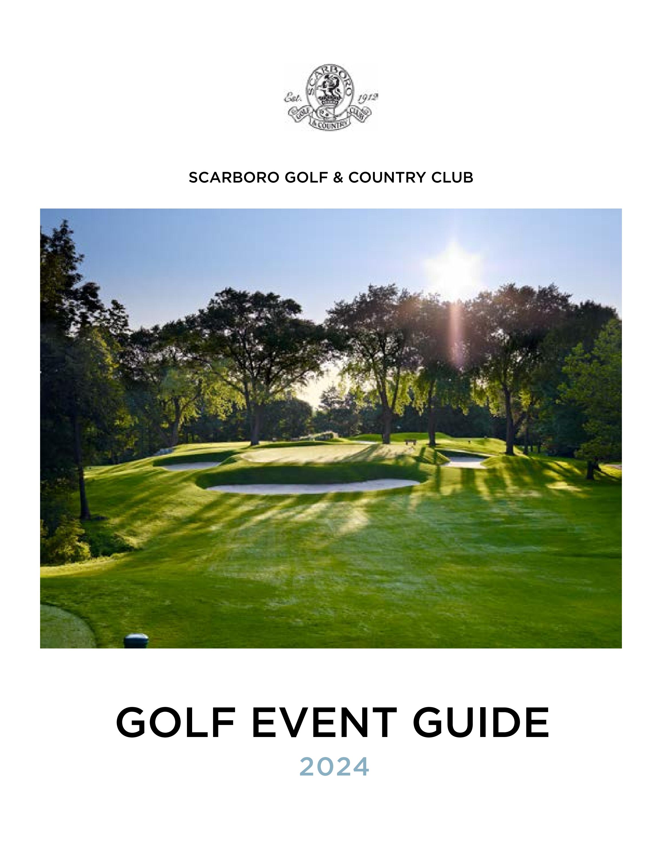 2024 GOLF EVENT GUIDE by Scarboro Golf and Country Club - Issuu