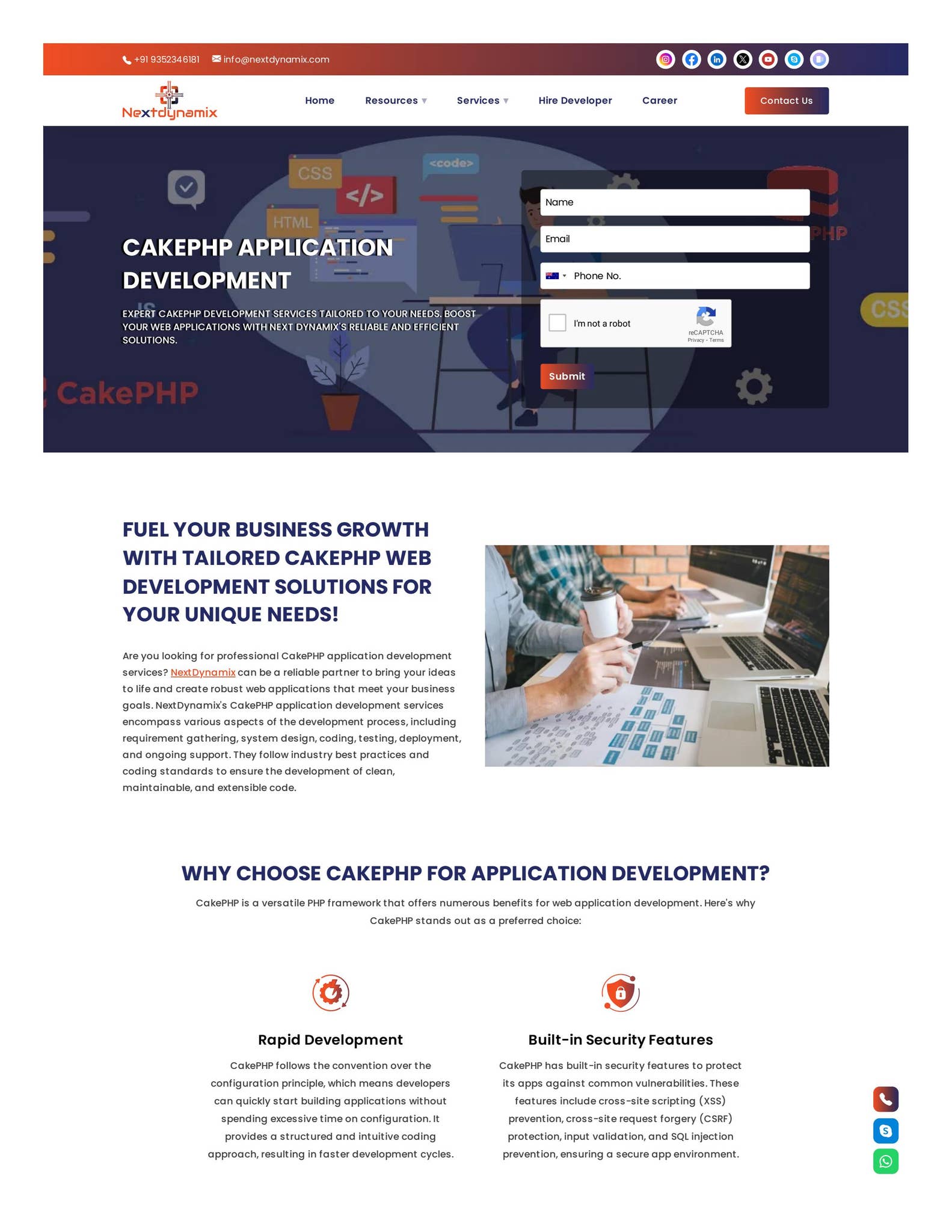 CakePHP Development Services by Expert Company in Australia by NextDynamix Tech - Issuu