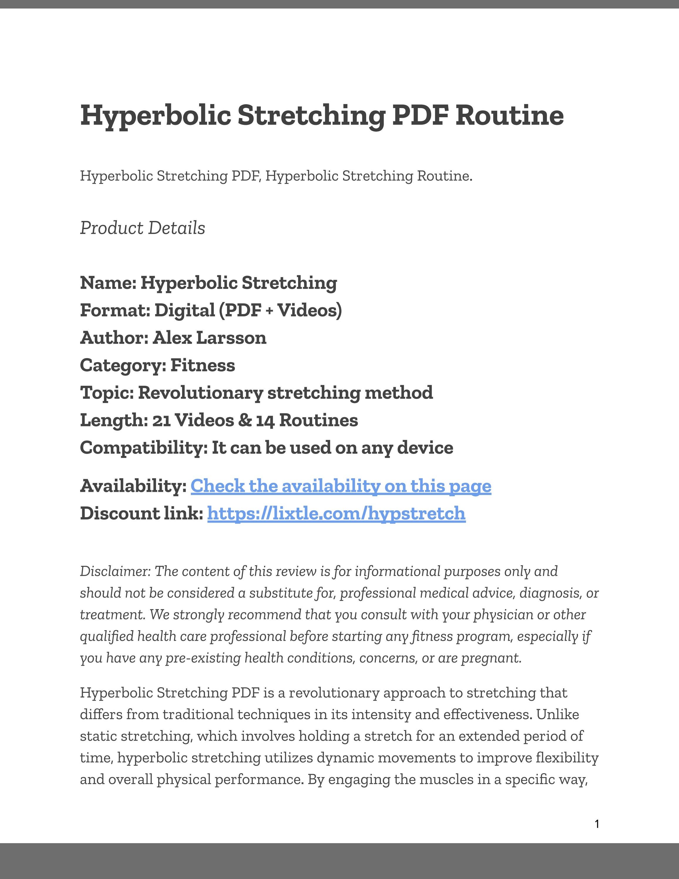 Hyperbolic Stretching PDF Routine 2024 by Max Davis - Issuu