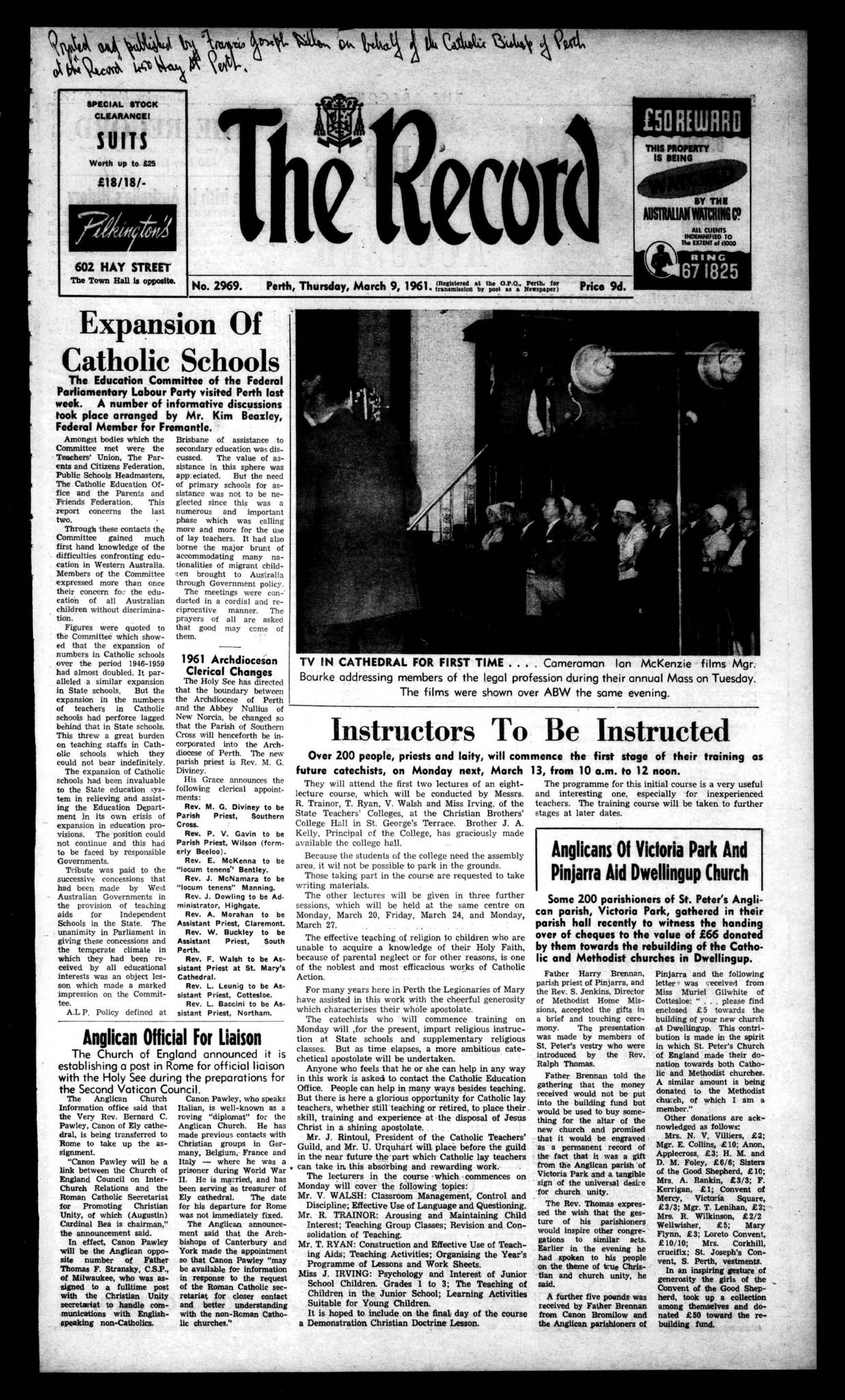 The Record Newspaper 09 March 1961 by The Record - Issuu
