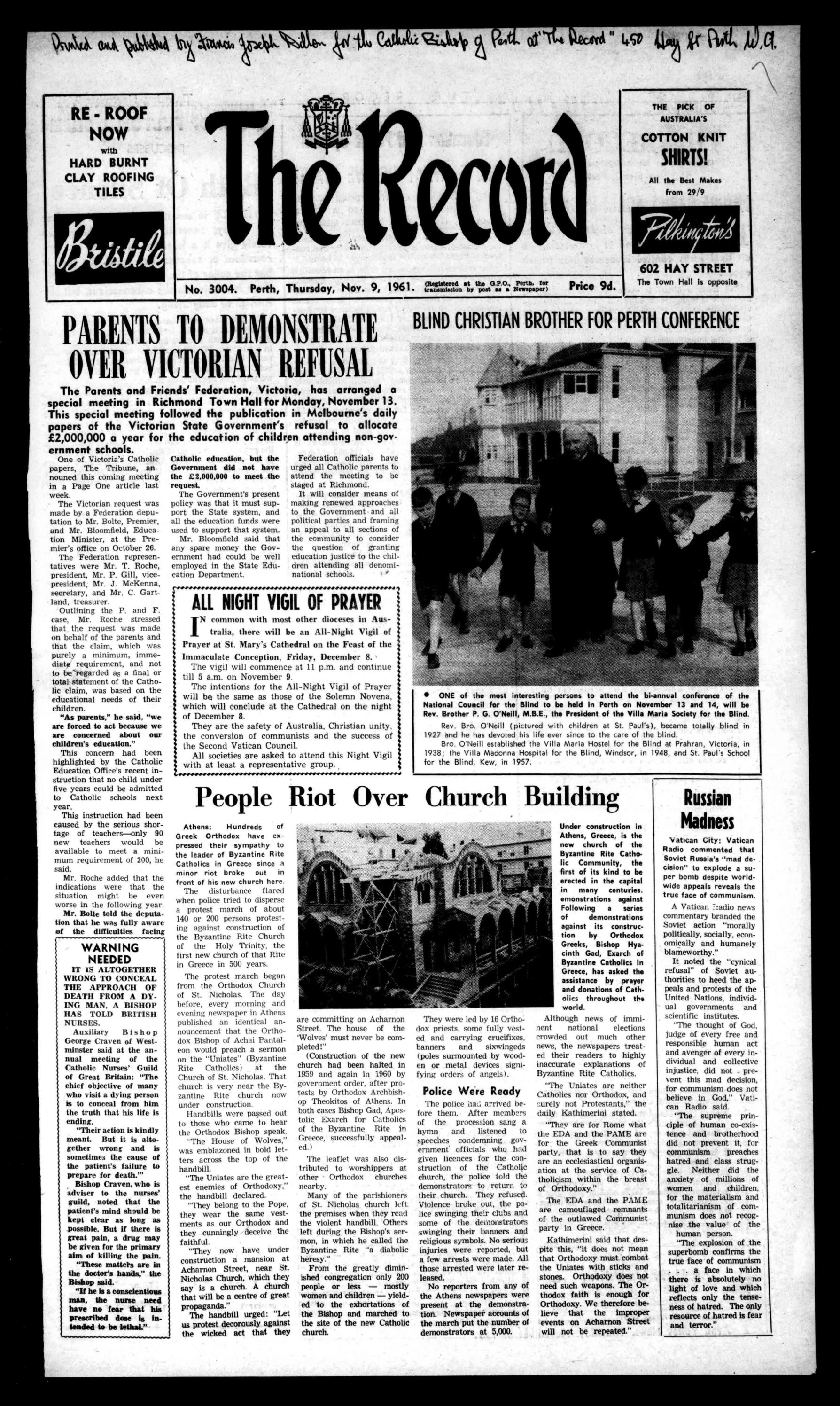 The Record Newspaper 09 November 1961 by The Record - Issuu