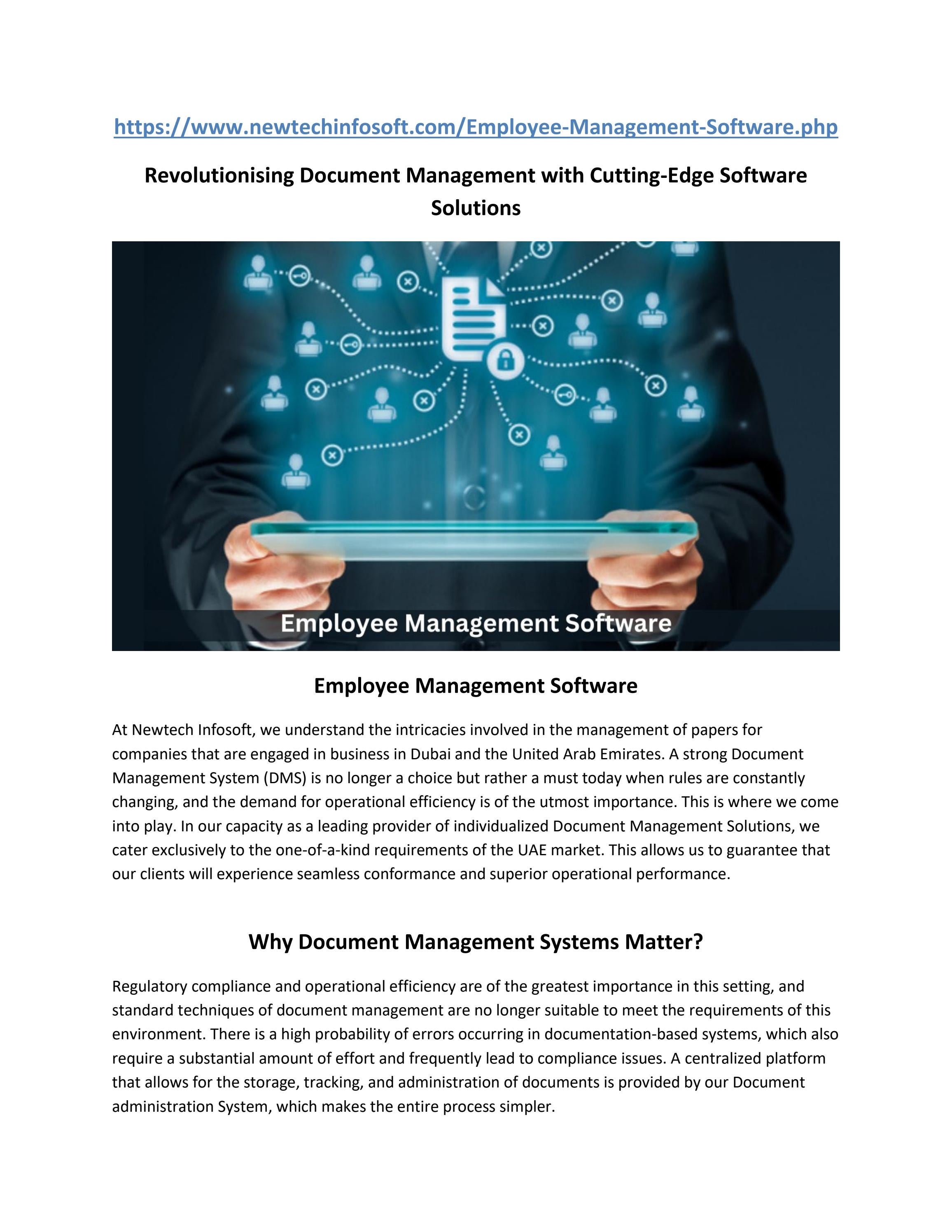 Best Employee Management Software Company - Newtech Infosoft by ...