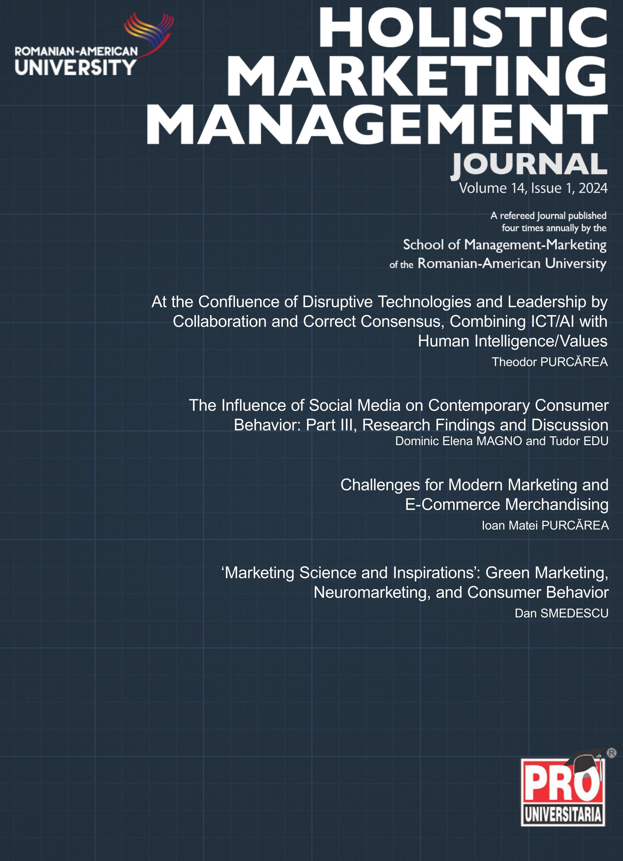 Holistic Marketing Management, Volume 14, Issue 1, Year 2024 by ...