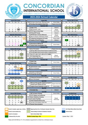 Concordian - School Calendar by Concordian International School - Issuu