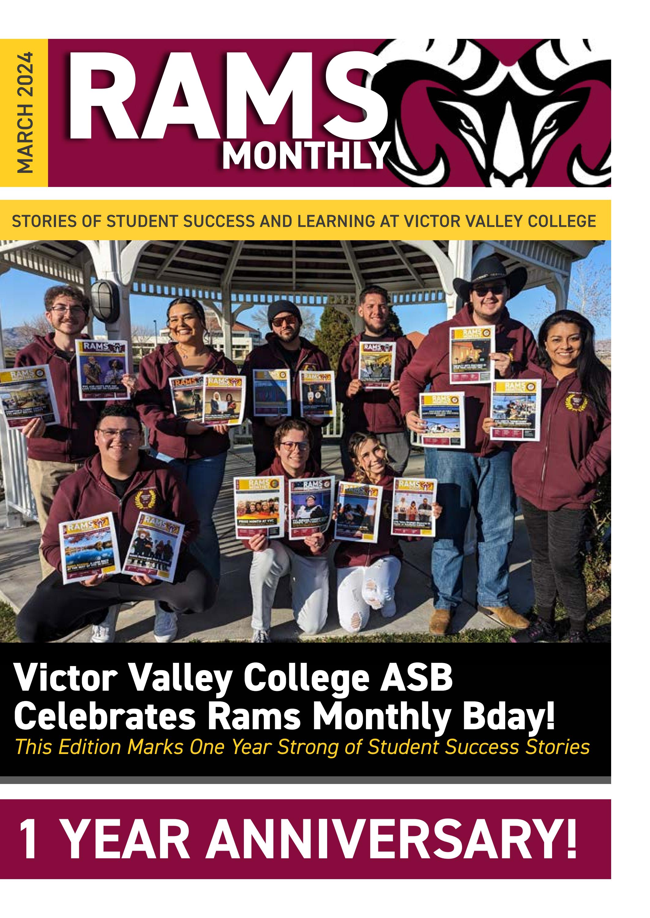 RAMS Monthly March 2024 by Victor Valley College - Issuu