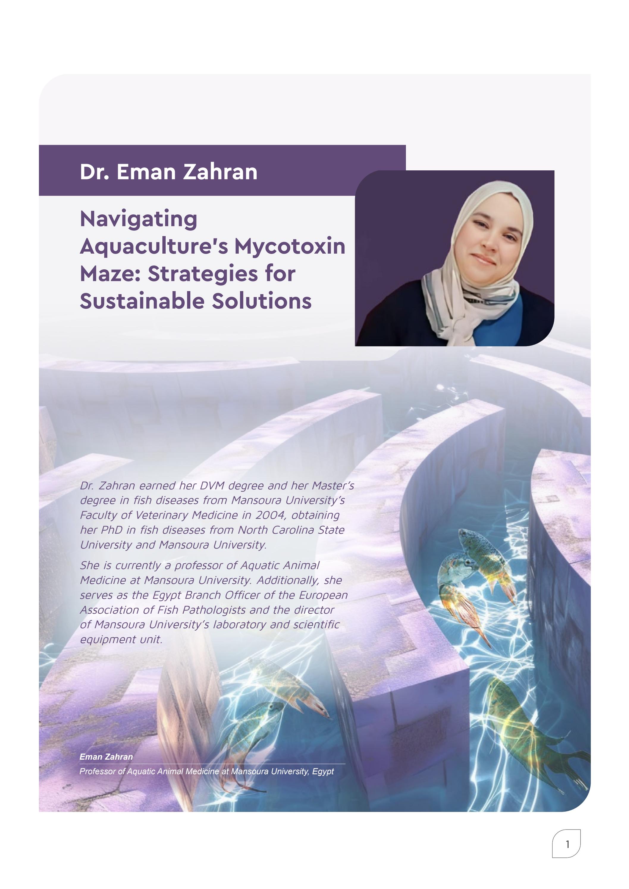 Eman Zahran - Navigating Aquaculture’s Mycotoxin Maze: Strategies for Sustainable Solutions by ...