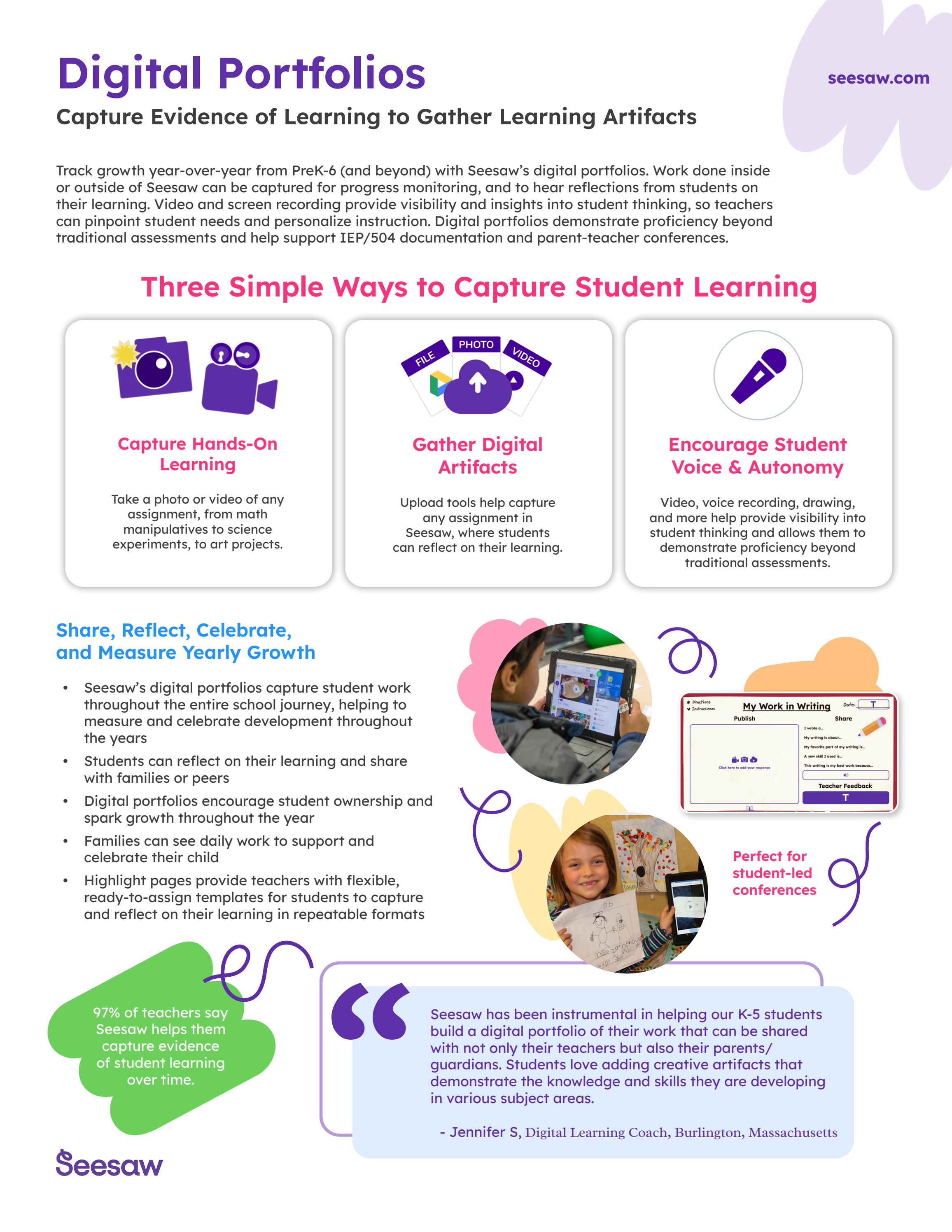 Seesaw Instruction & Insights: Digital Portfolios by seesawlearning - Issuu