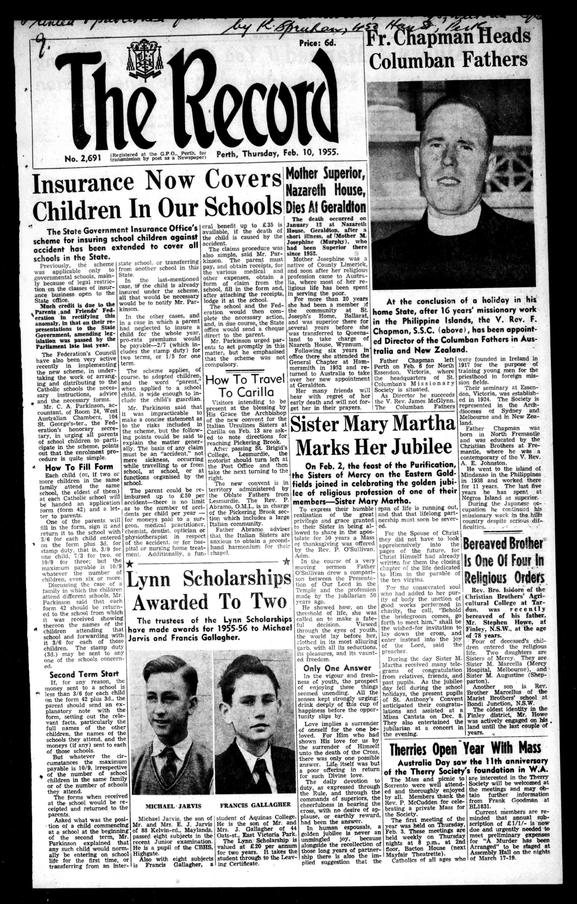 The Record Newspaper 10 February 1955 by The Record - Issuu