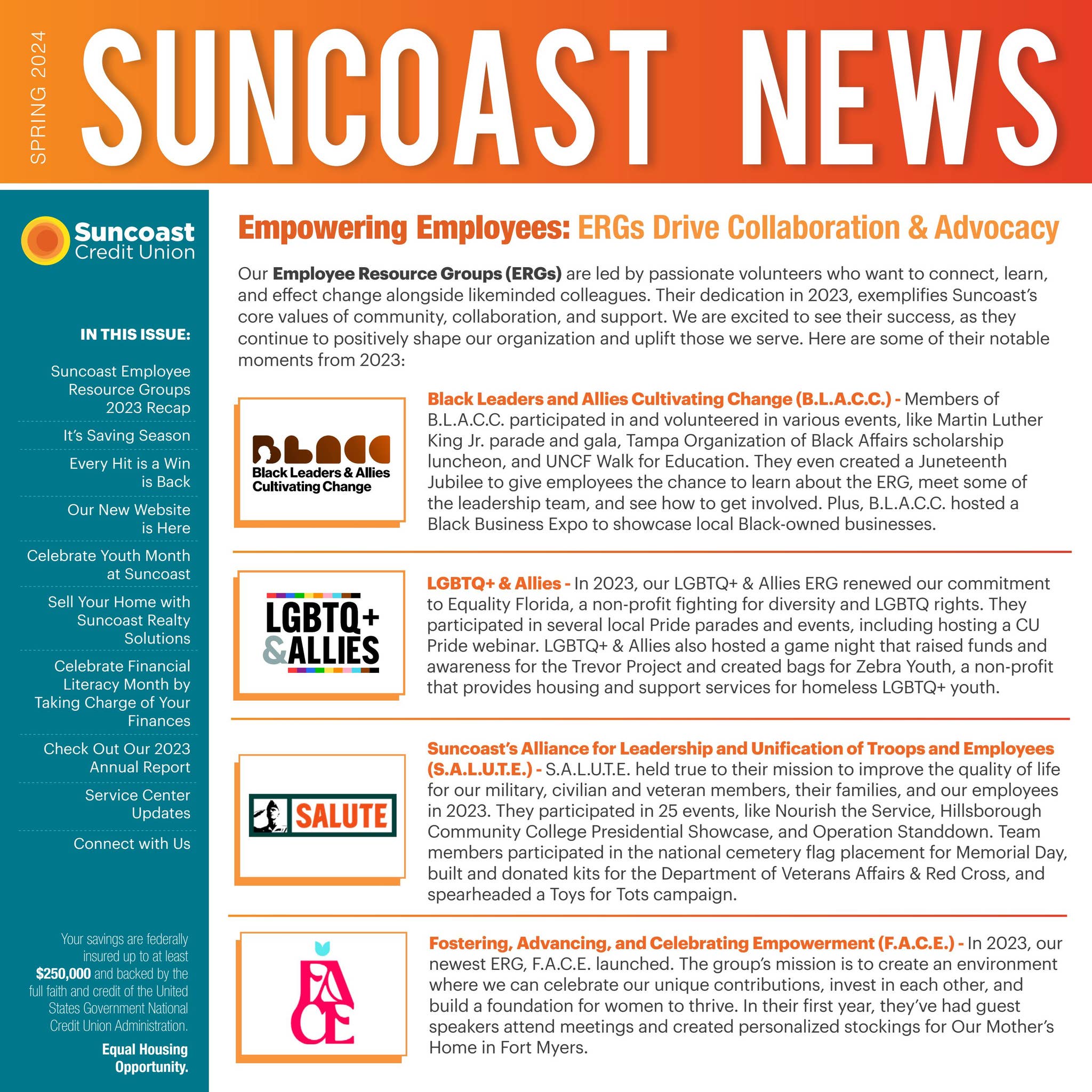 Spring 2024 Newsletter by Suncoast on Issuu - Issuu