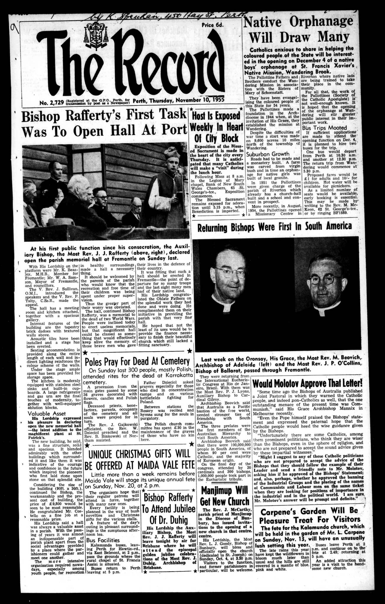 The Record Newspaper 10 November 1955 by The Record - Issuu