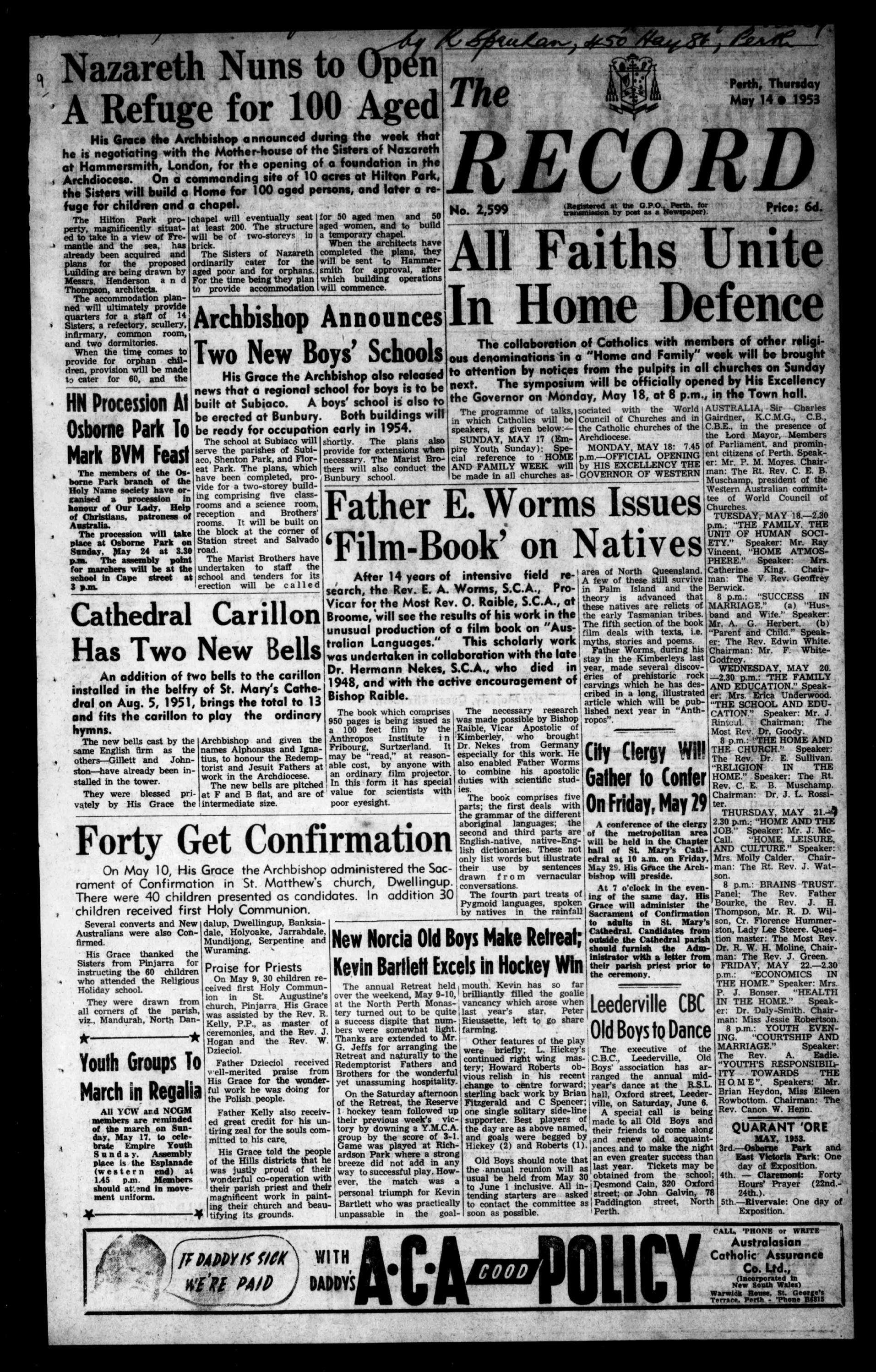 The Record Newspaper 14 May 1953 by The Record - Issuu