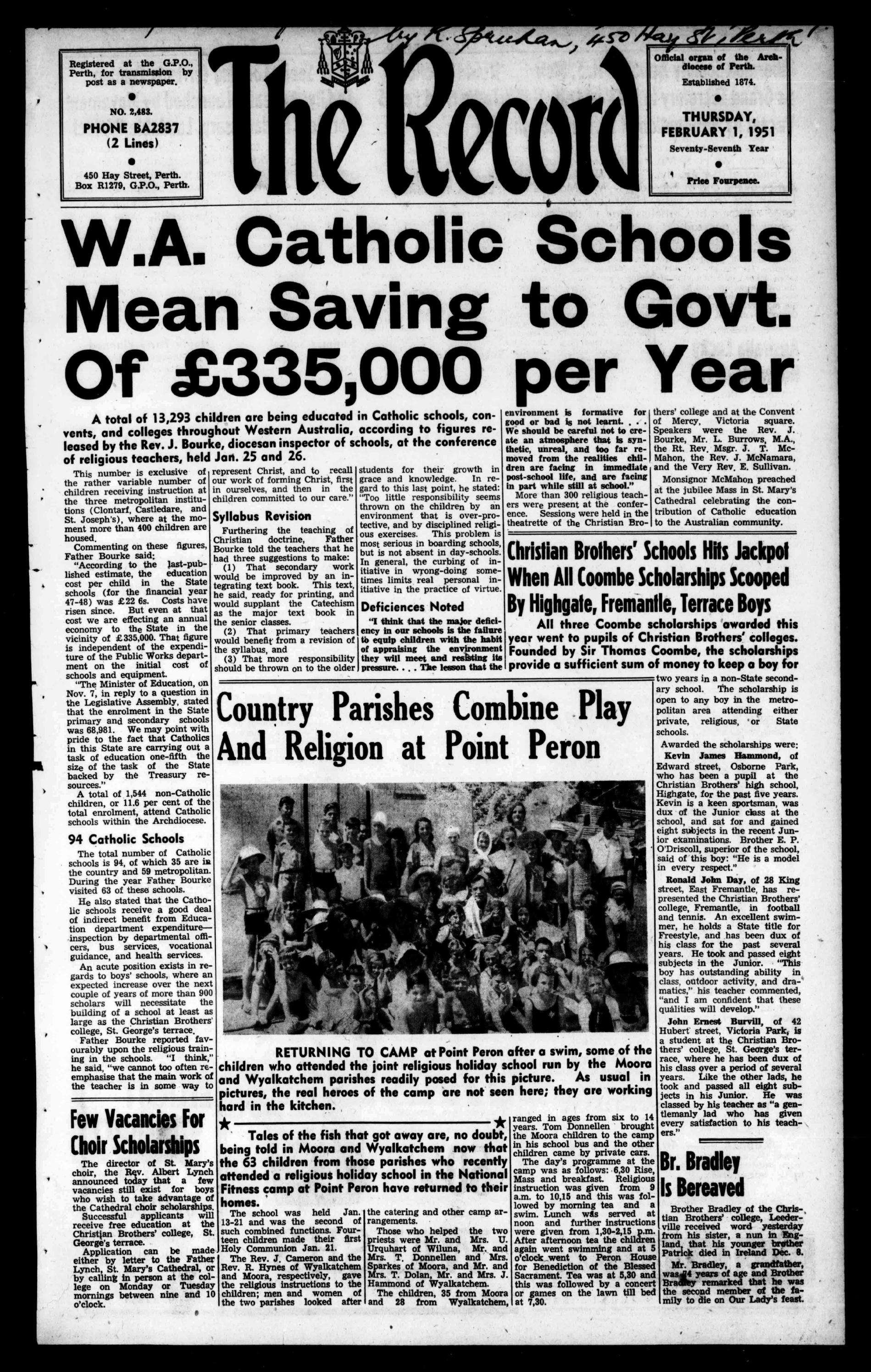 The Record Newspaper 01 February 1951 by The Record - Issuu