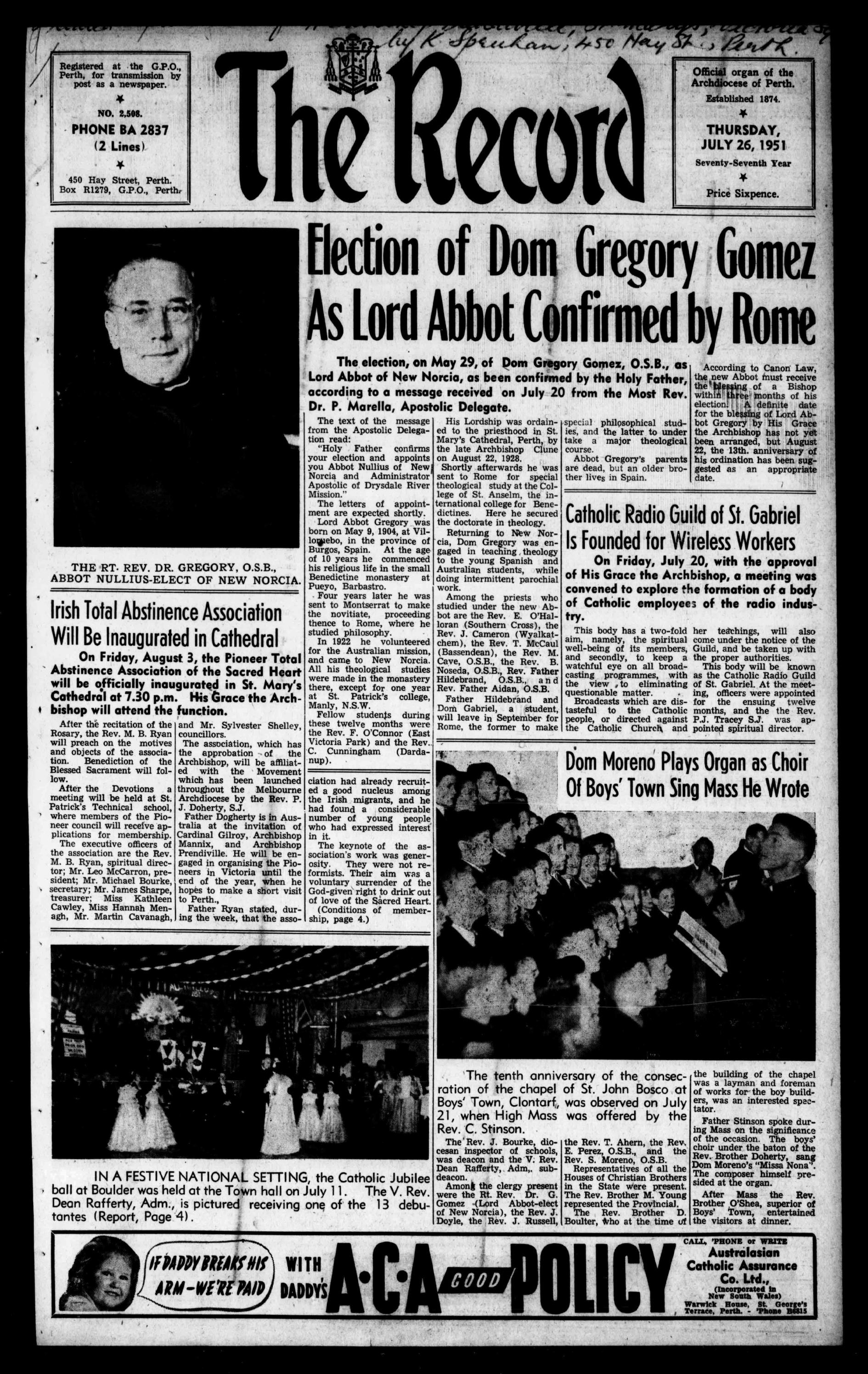 The Record Newspaper 26 July 1951 by The Record - Issuu