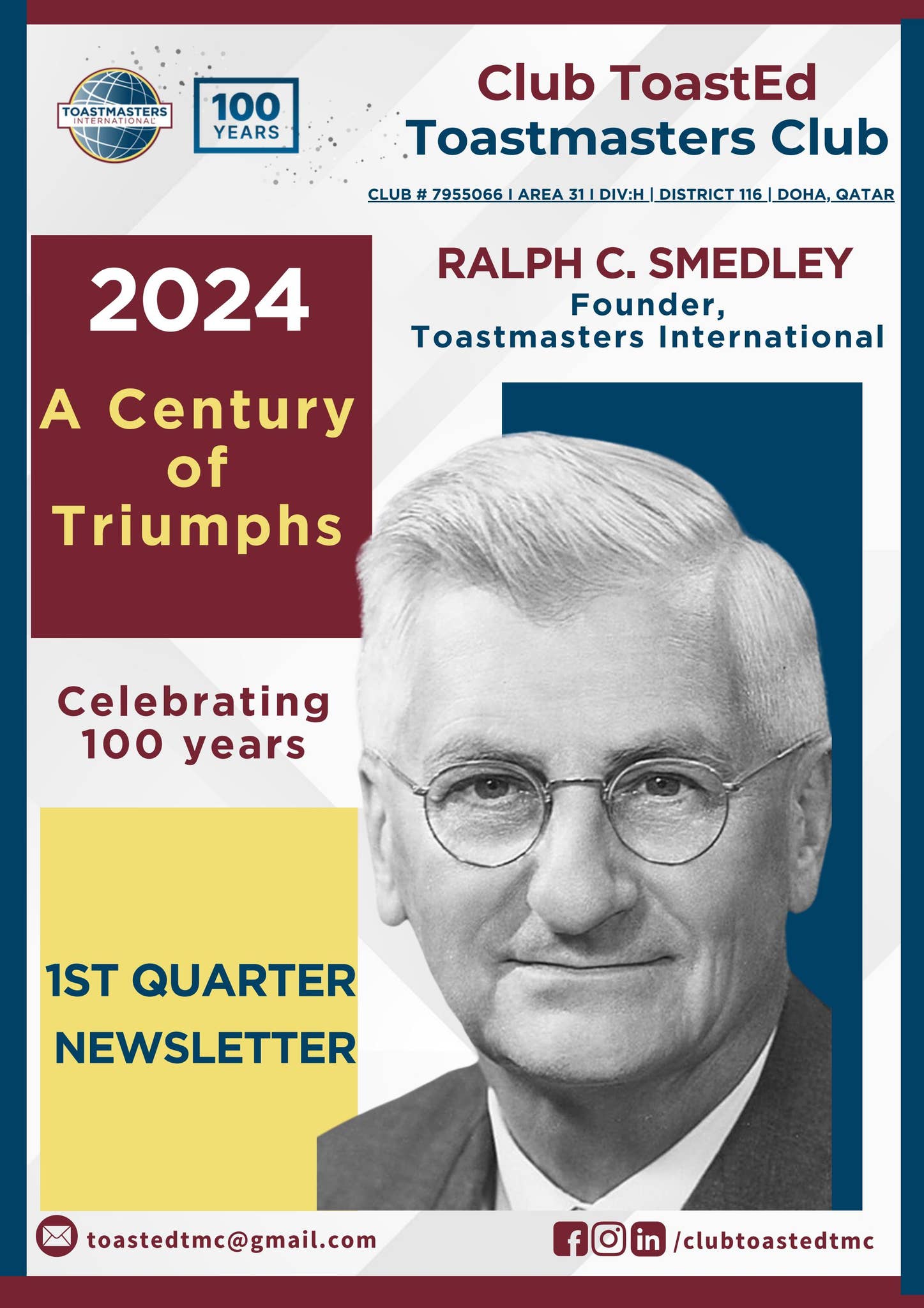 Club ToastEd Newsletter Issue 1 March 2024 by roshansukheja - Issuu