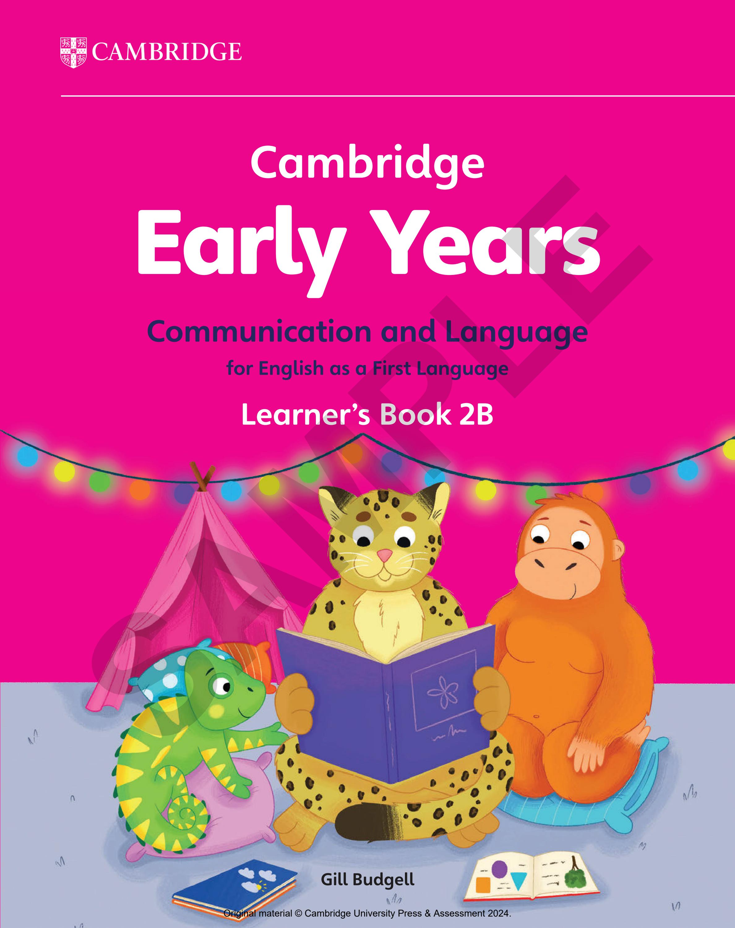 Cambridge Early Years Communication and Language FLE Learner's Book 2B ...