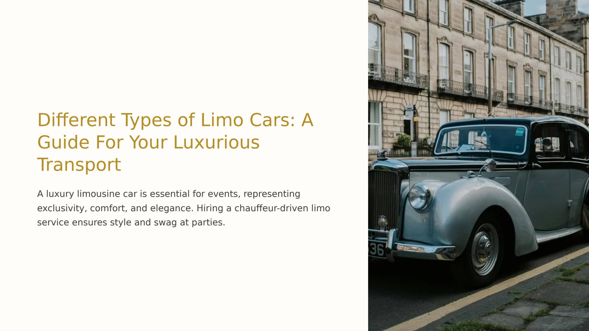 Different Types of Limo Cars: A Guide For Your Luxurious Transport by ...