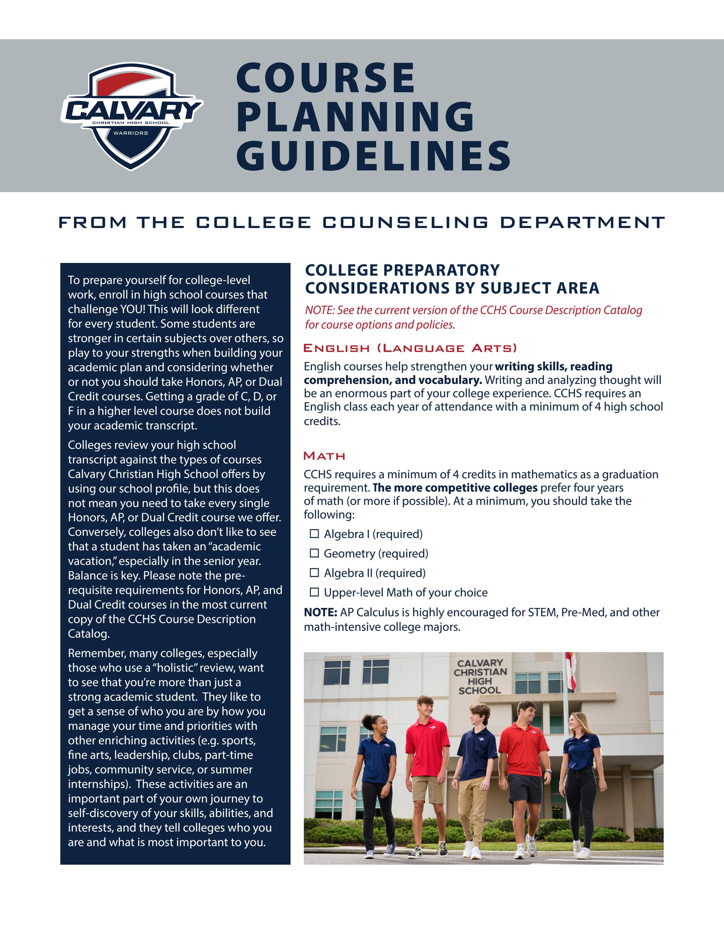 Course Planning Guidelines 2024-25 by warriors1 - Issuu