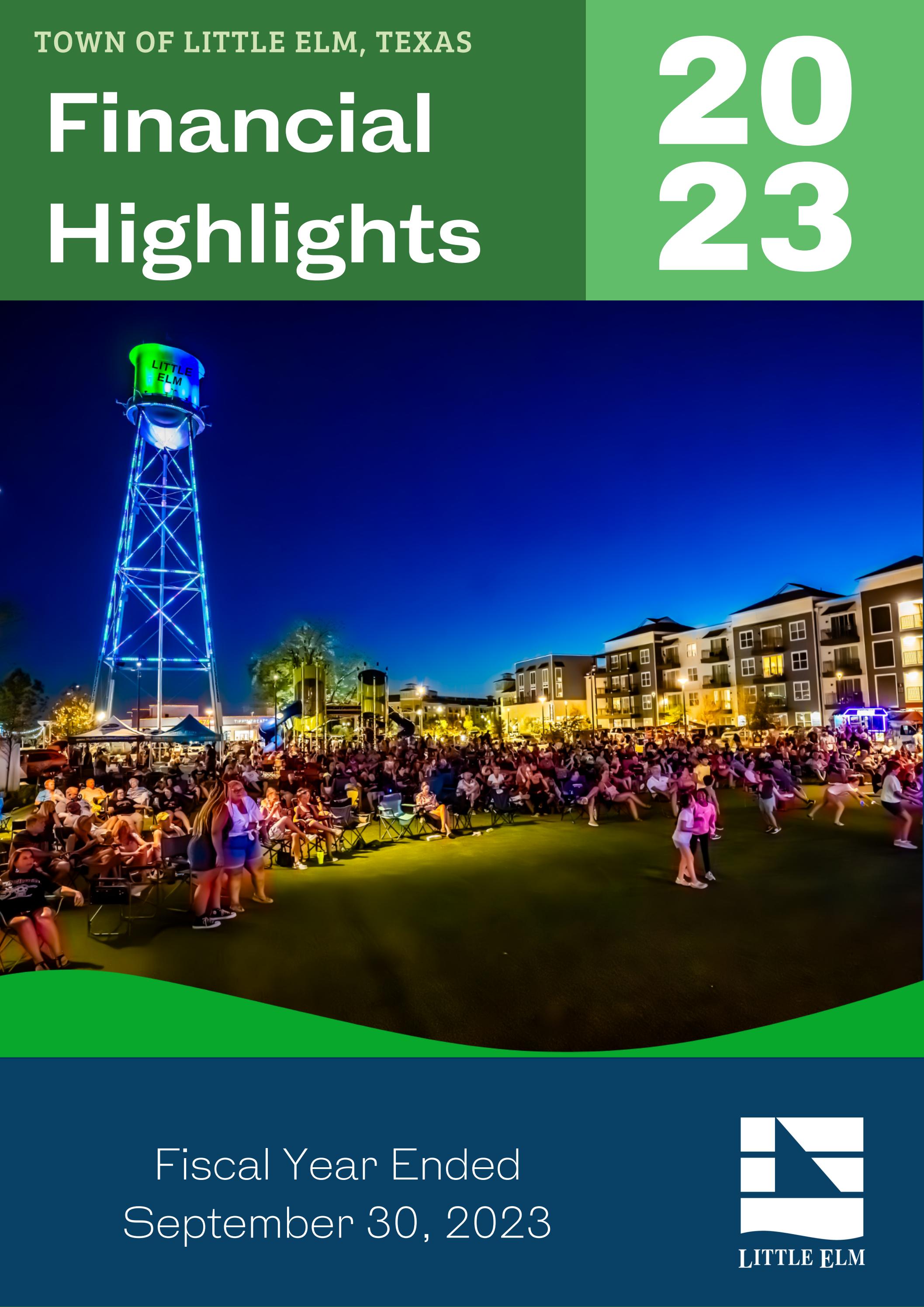 Financial Highlights 2023 by Town of Little Elm - Issuu