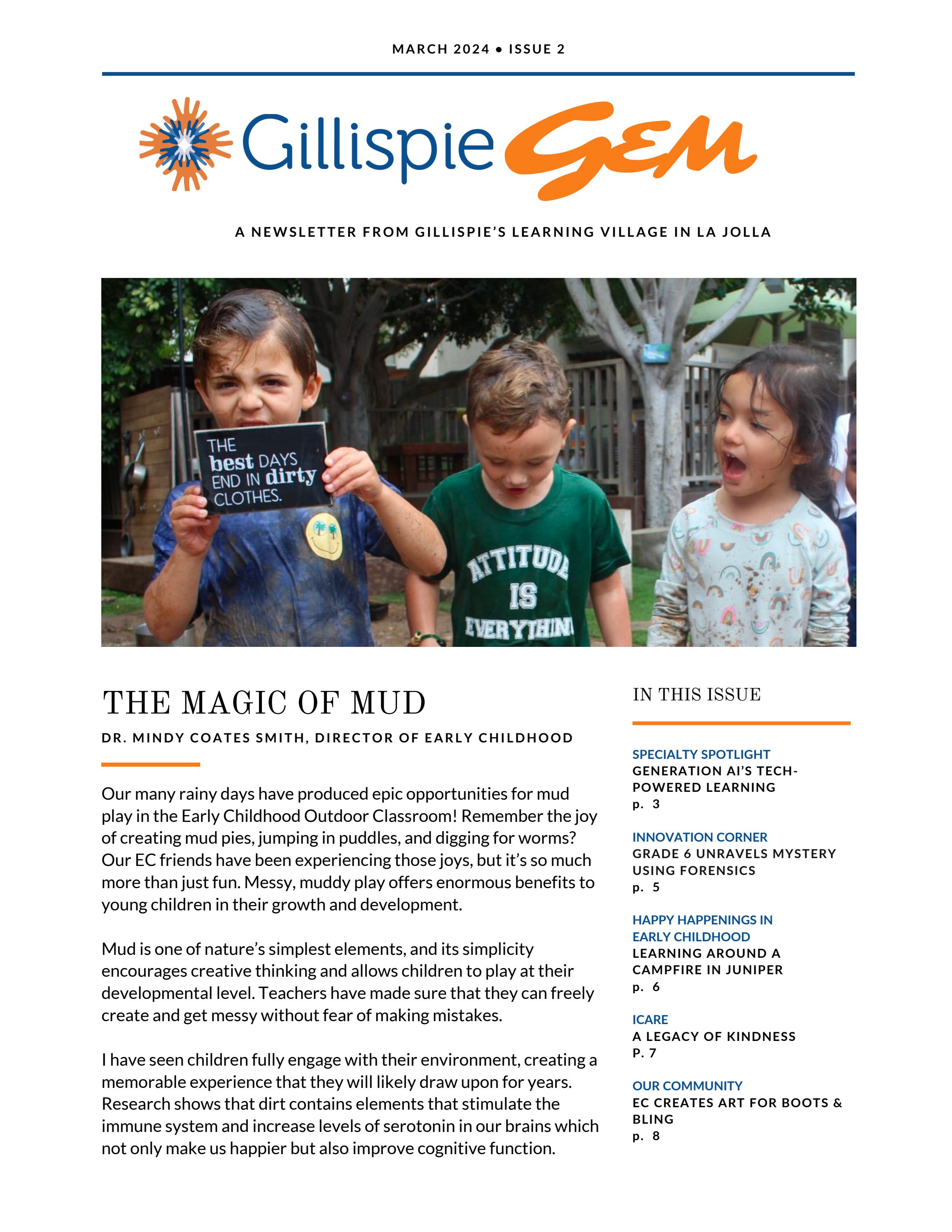Gillispie Gem - March 2024 by Gillispie School - Issuu