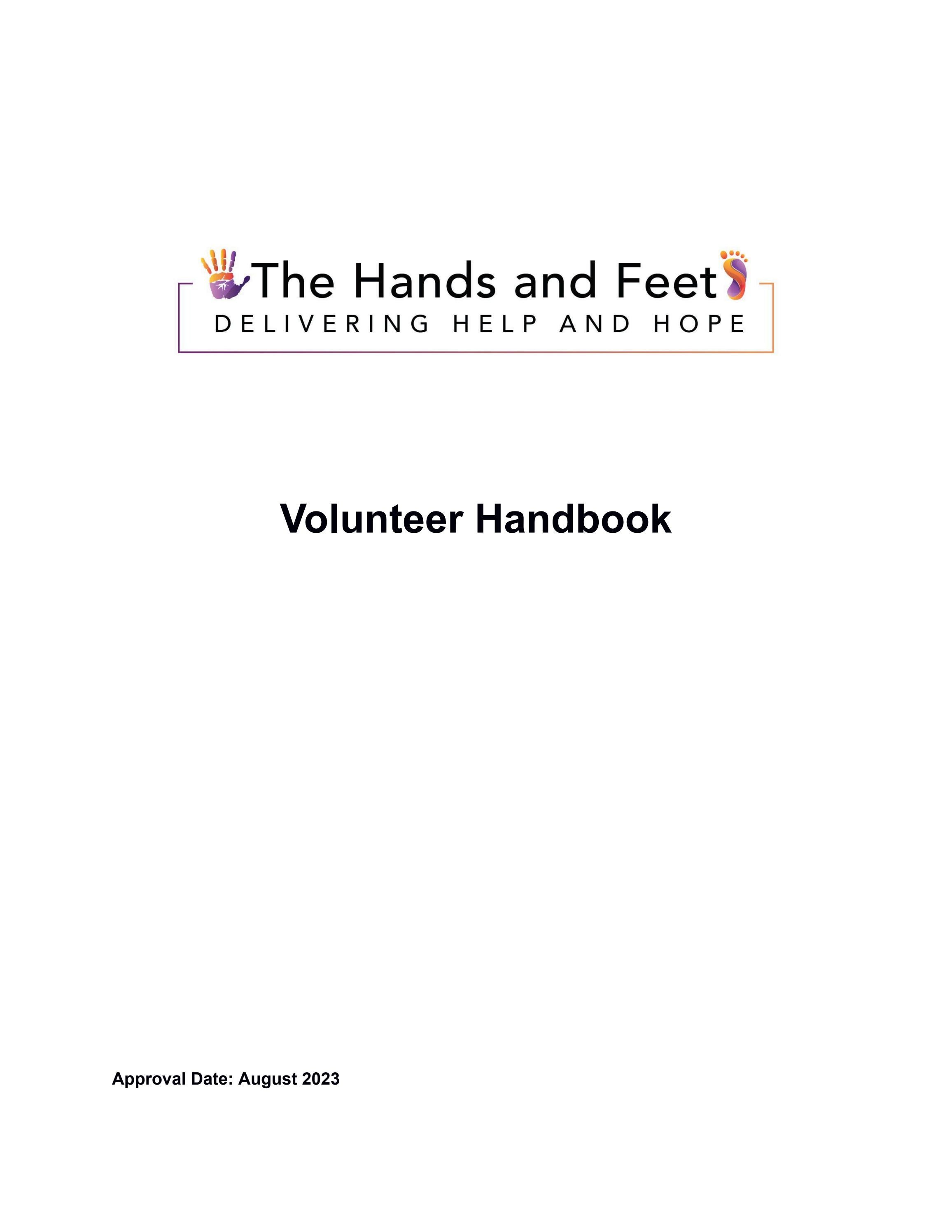 The Hands and Feet Volunteer Handbook by thehandsandfeet - Issuu
