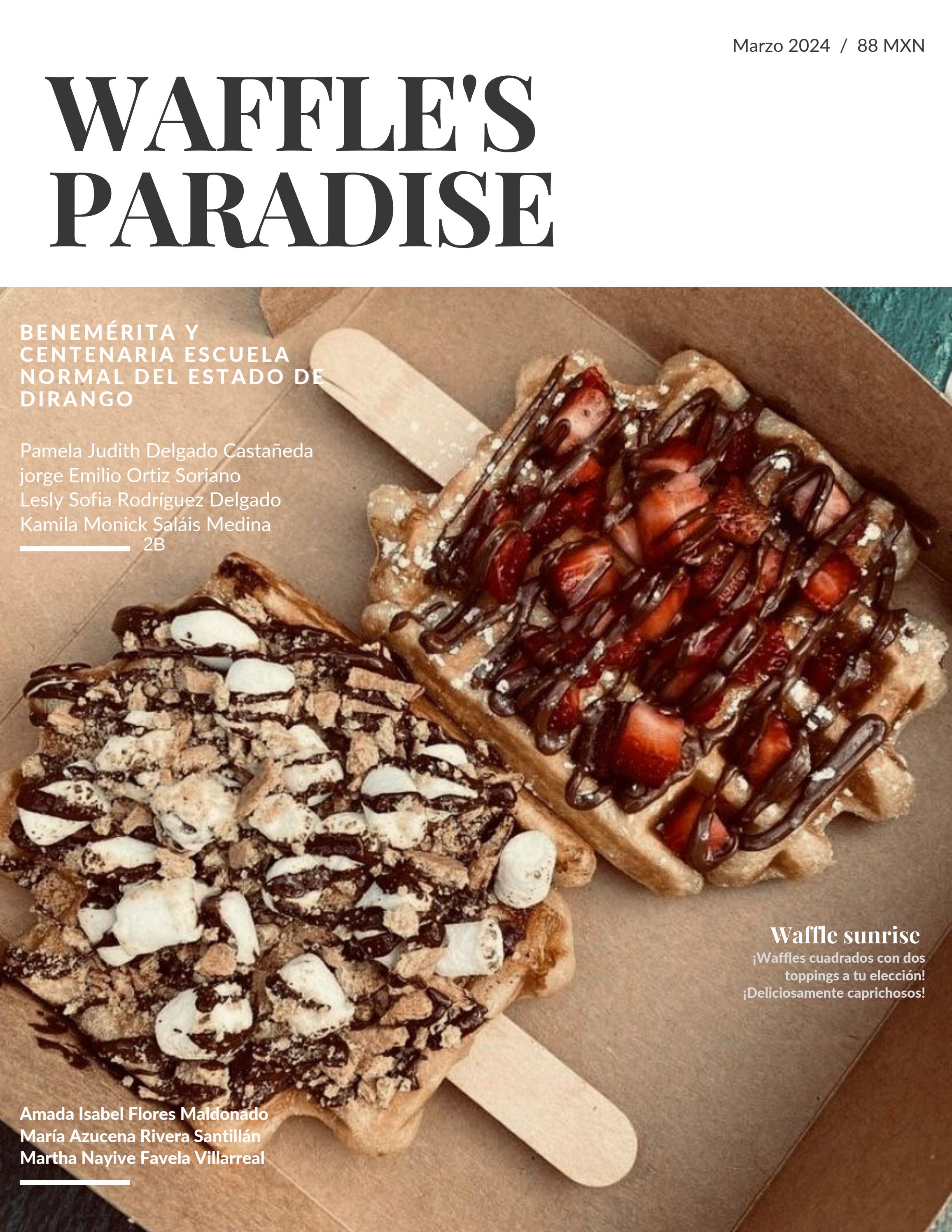 WAFFLES PARADISE by Monick Medina - Issuu