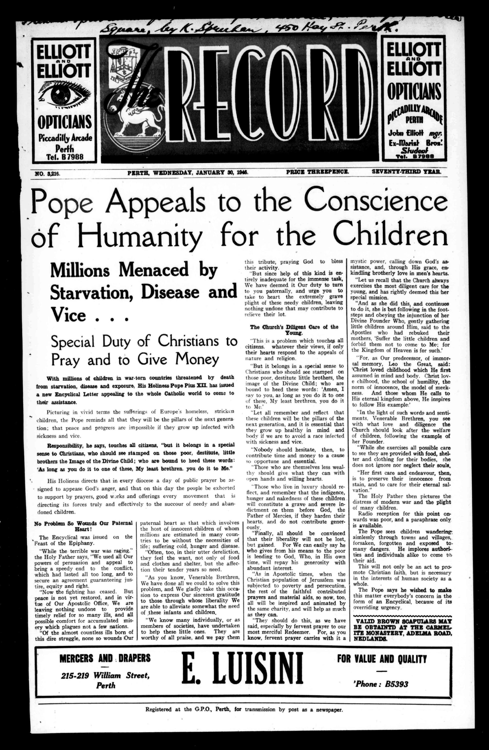The Record Newspaper 30 January 1946 by The Record - Issuu