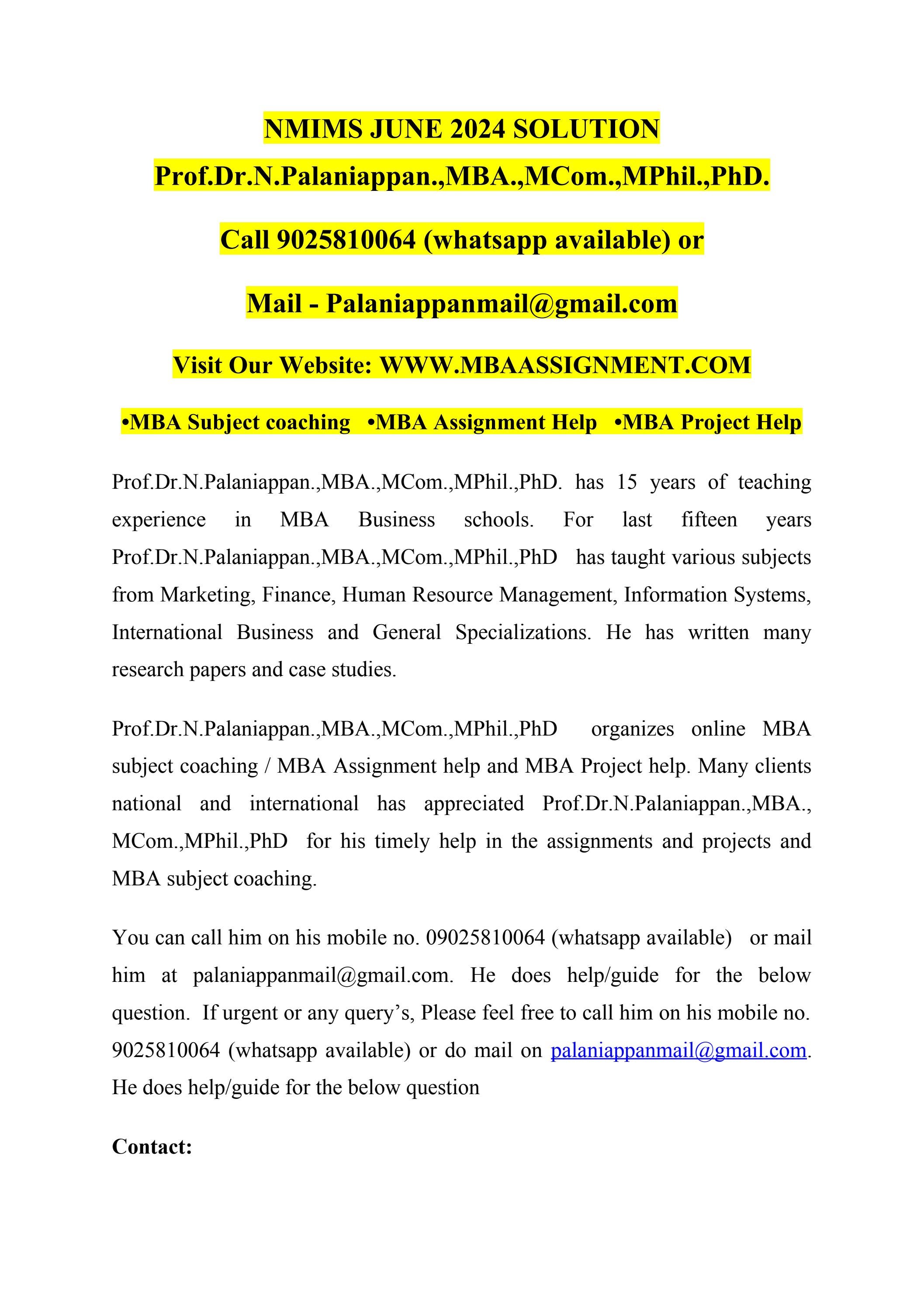 NMIMS JUNE 2024 SOLUTION - 9025810064 by palani appan - Issuu