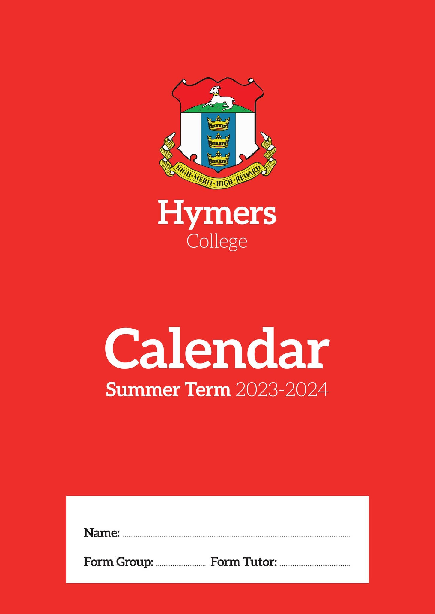 Hymers Pocket Calendar Booklet - Summer Term 2023-2024 by Hymers ...