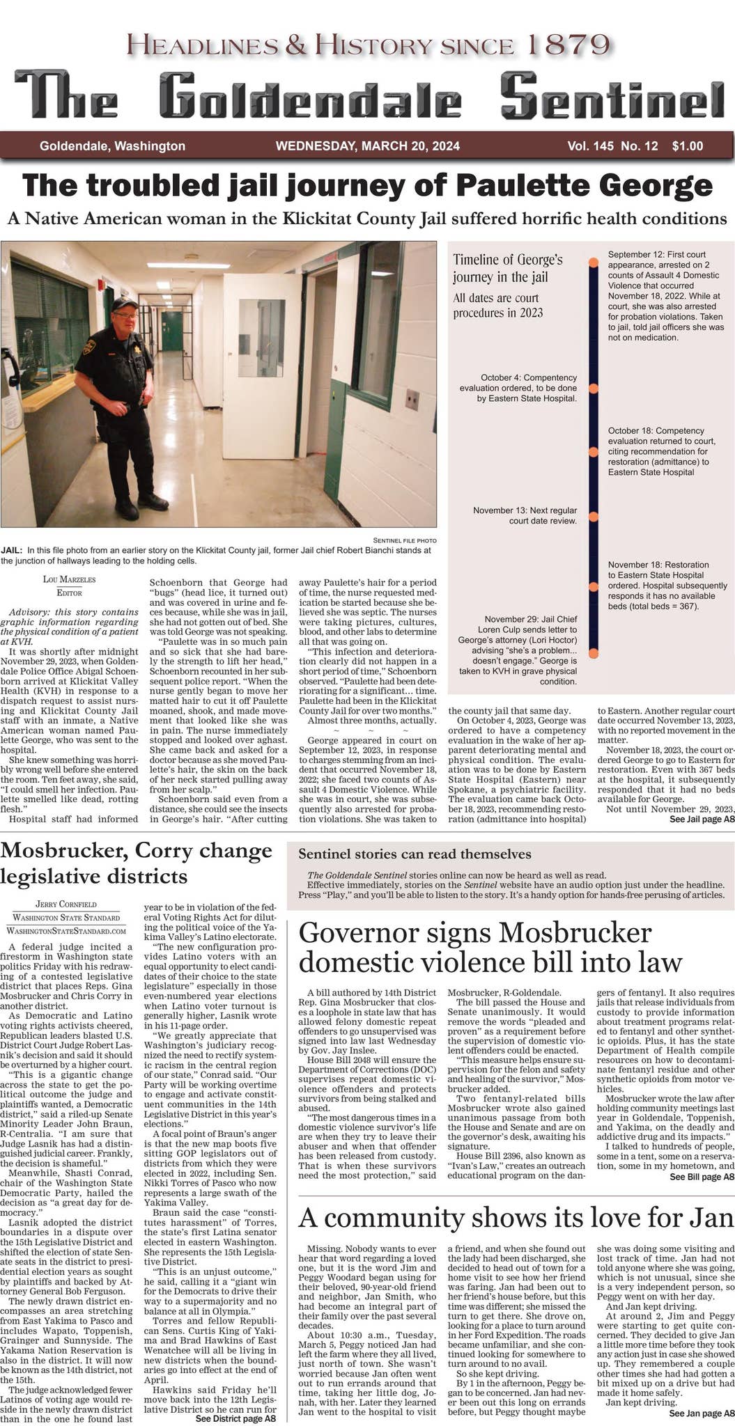 Goldendale Sentinel March 20, 2024 by Goldendale Sentinel - Issuu