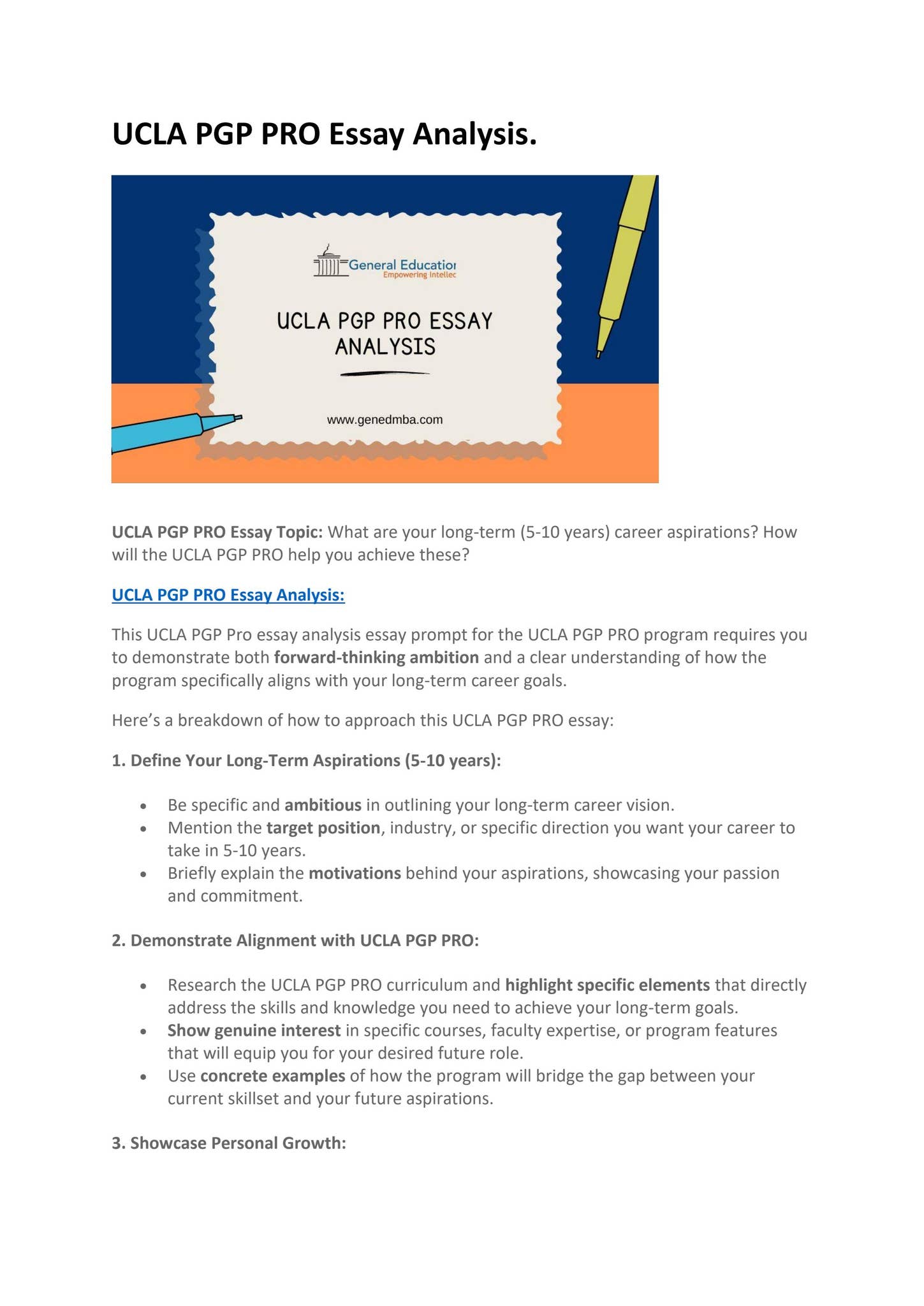 UCLA PGP PRO Essay Analysis 2024 by Sonali Rox - Issuu