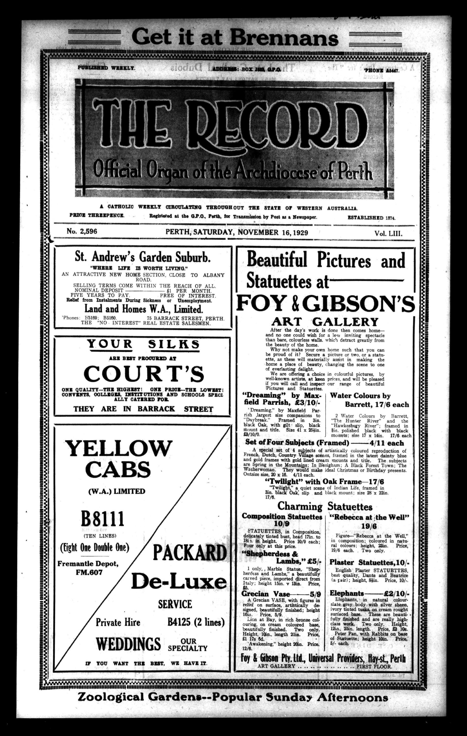 The Record Newspaper 16 November 1929 by The Record - Issuu