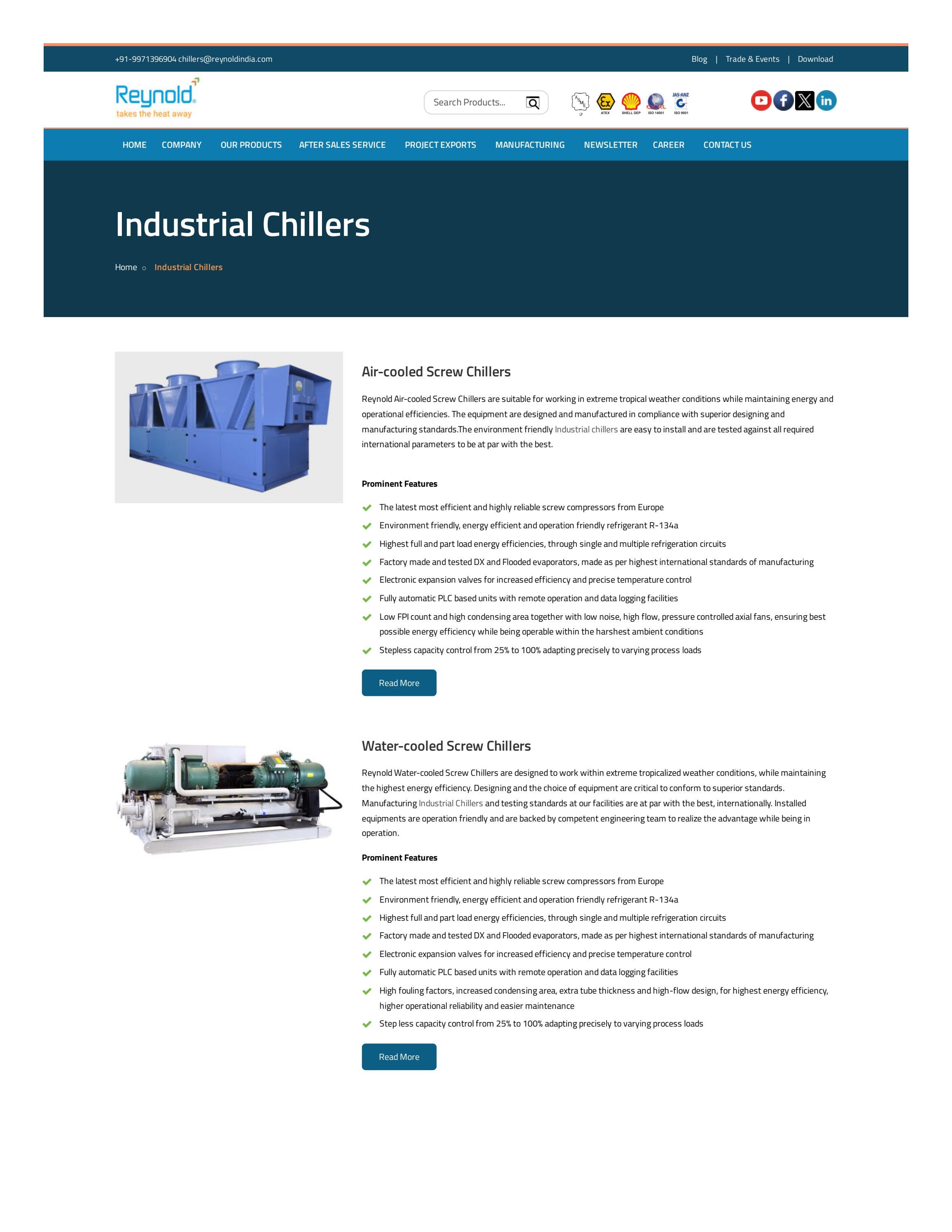 What is An Industrial Chiller | Reynold India by Reynold India Pvt. Ltd ...