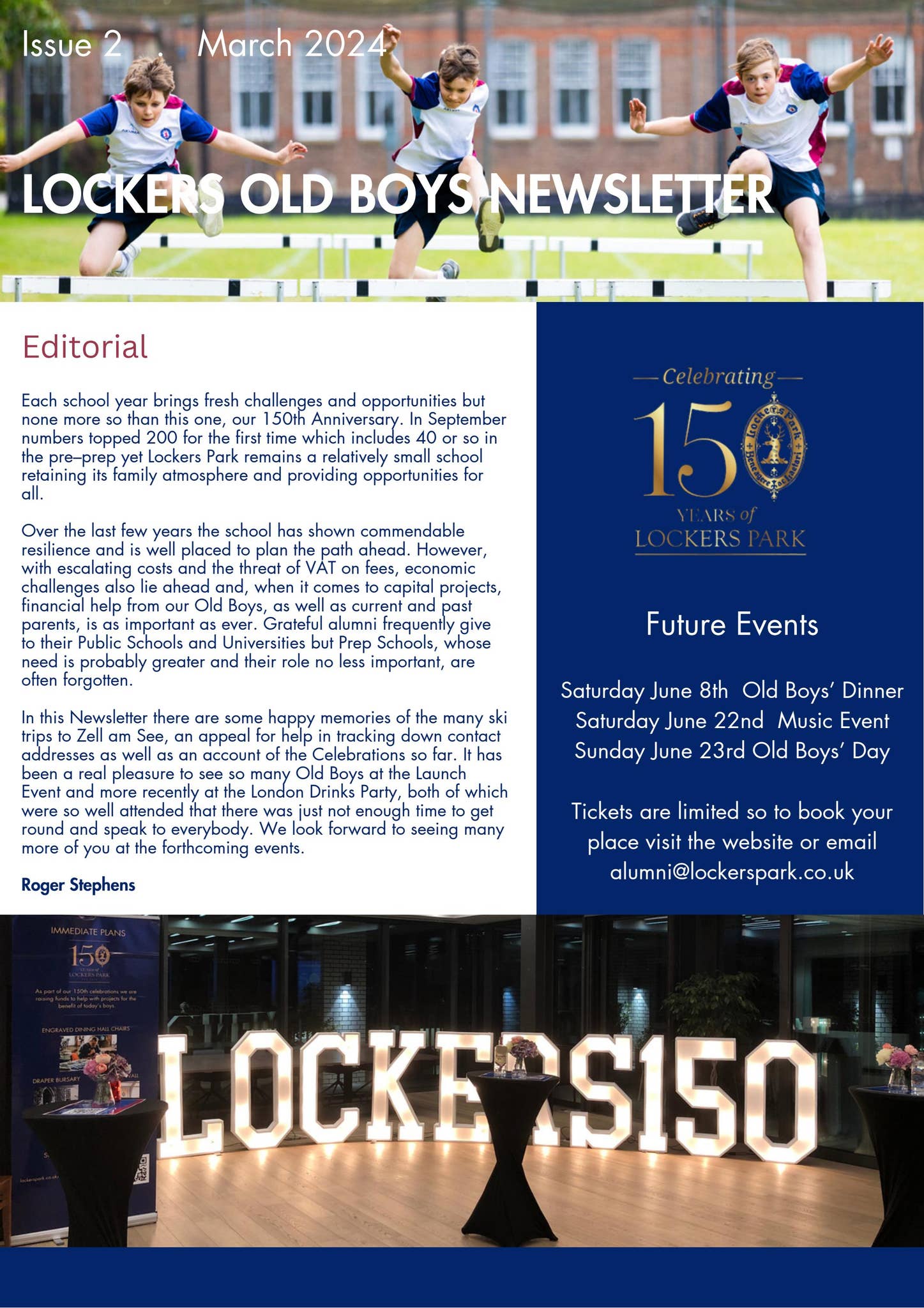 Lockers Old Boys Newsletter - 2024 by LockersPark - Issuu