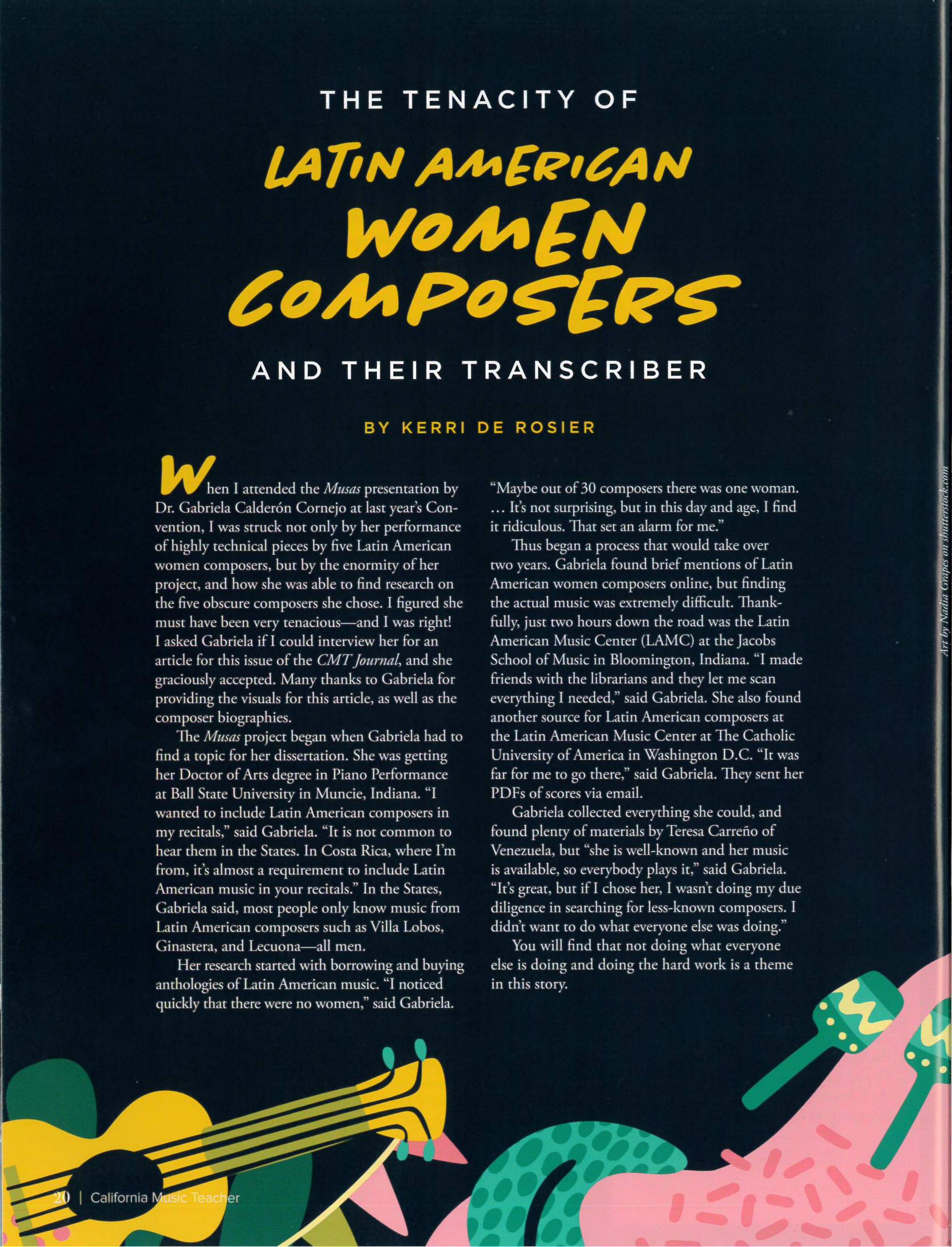 “The Tenacity of Latin American Women Composers and Their Transcriber ...