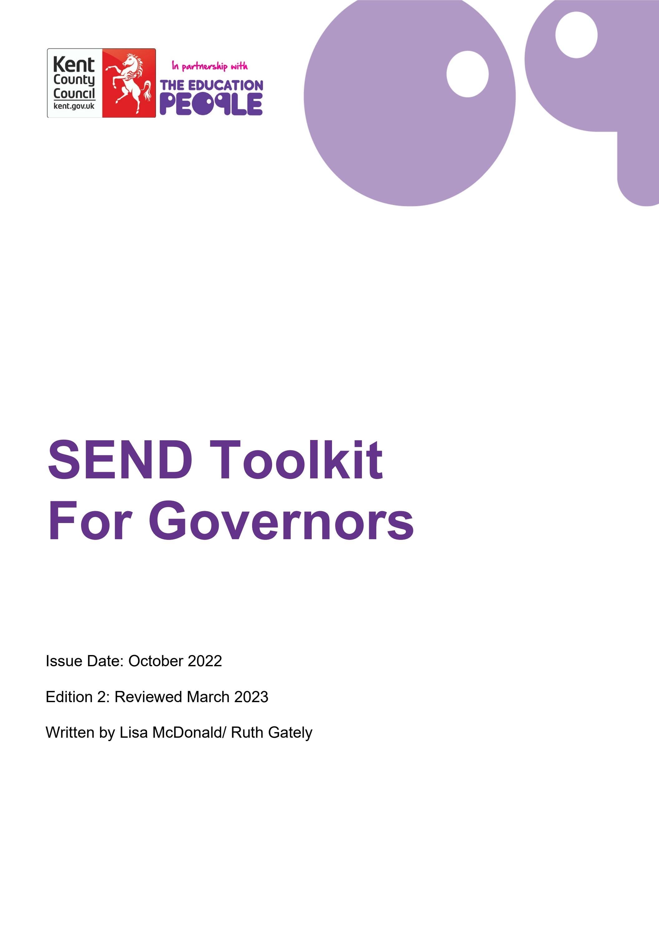 SEND Toolkit for Governors 2024 by The Education People - Issuu