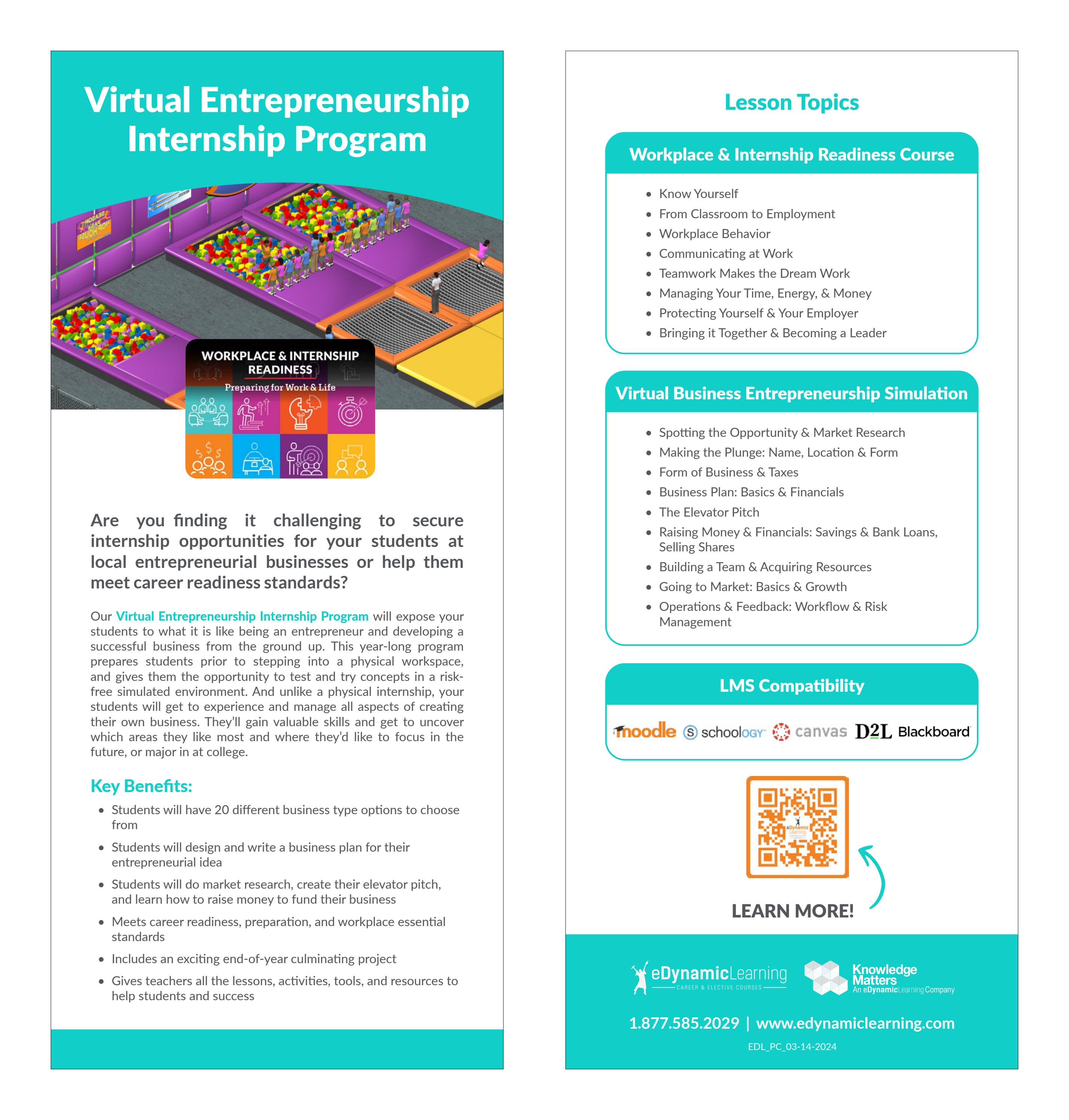 Virtual Entrepreneurship Internship Program by edynamiclearning - Issuu